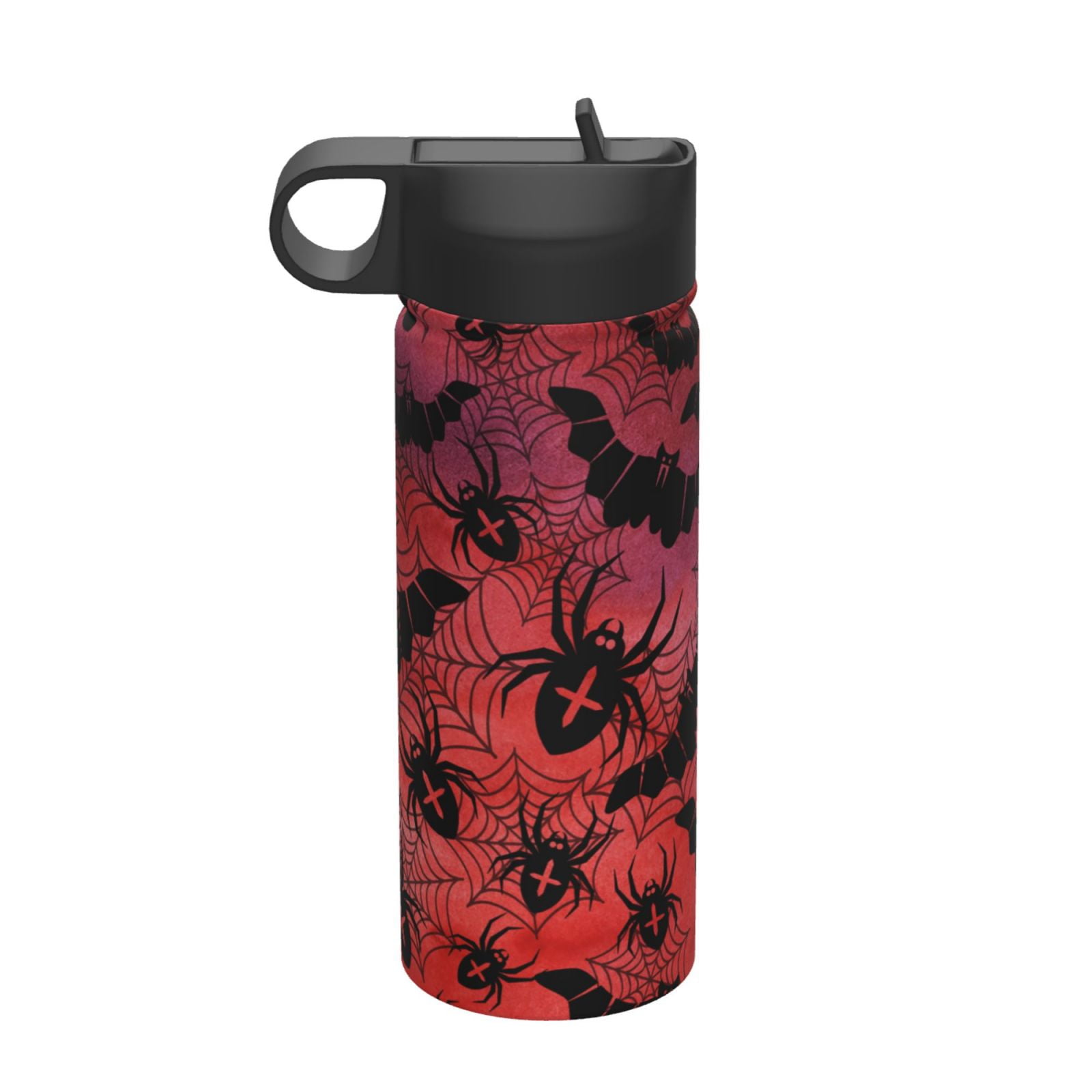 Fotbe Bats And Spiders Pattern 18oz Sports Insulated Kettle Stainless ...