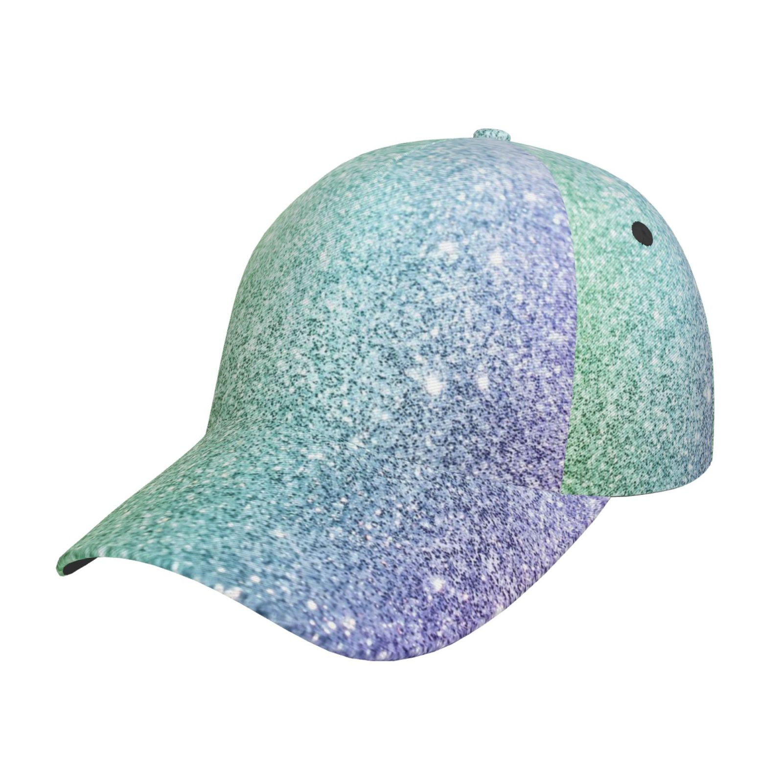 Fotbe Beautiful Glitter Baseball Cap, Beautiful Glitter Print Dad Hat ...