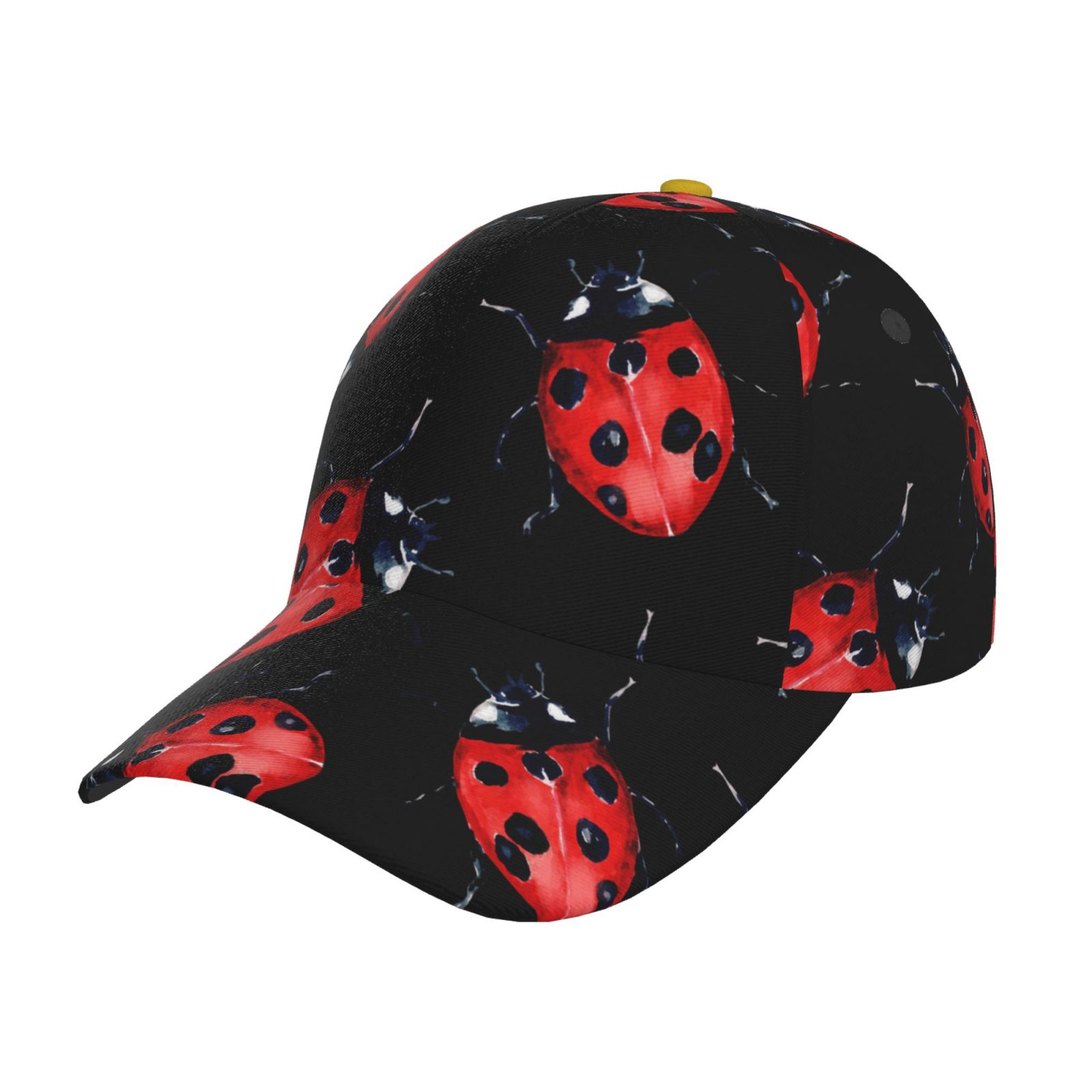 Fotbe Beautiful Red Ladybug Baseball Cap, Beautiful Red Ladybug Print ...