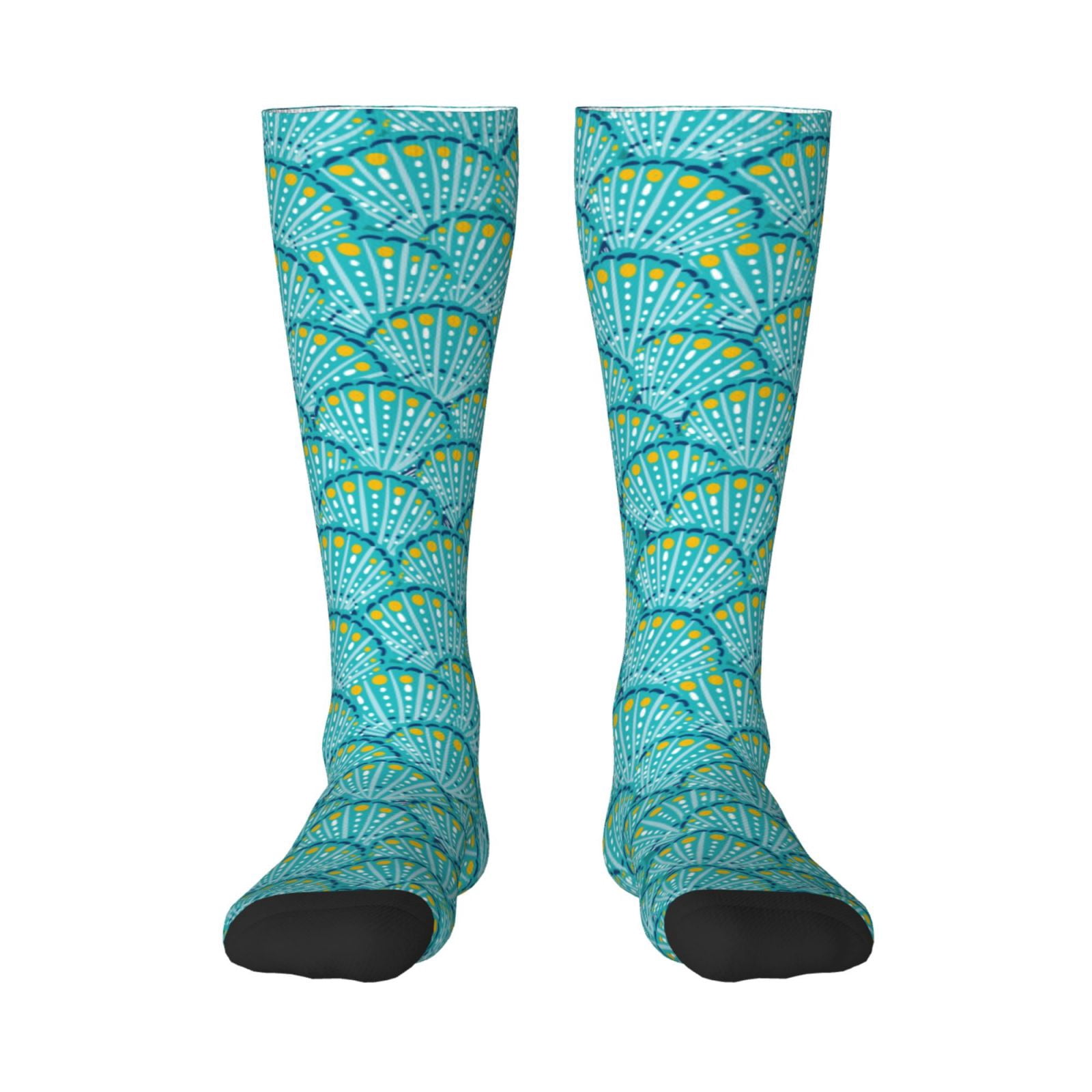 Fotbe Beautiful Seashells print Women's Men's Novelty Crew Socks Cotton ...