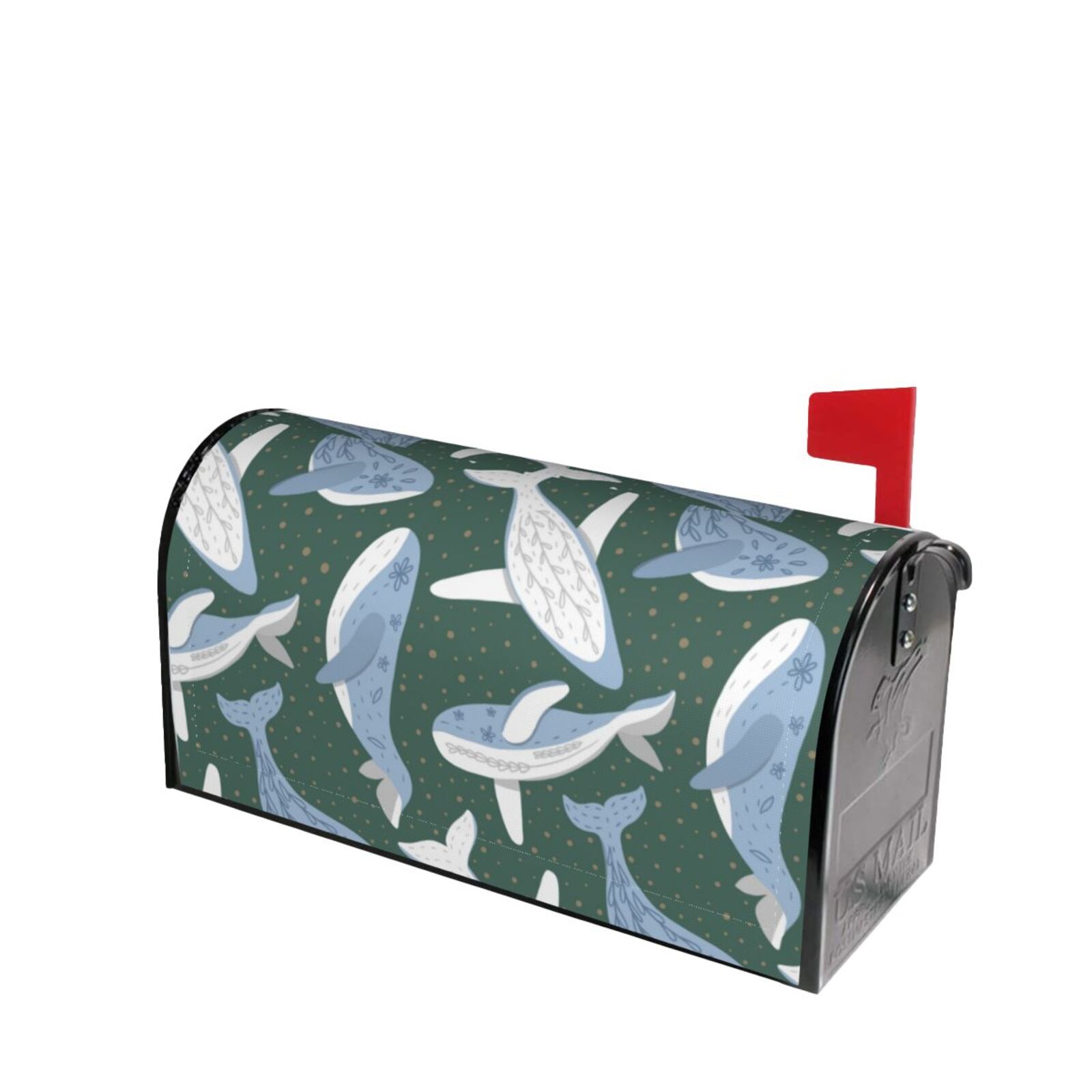 Fotbe Beautiful Whales Mailbox Covers Post Letter Box Cover Garden ...