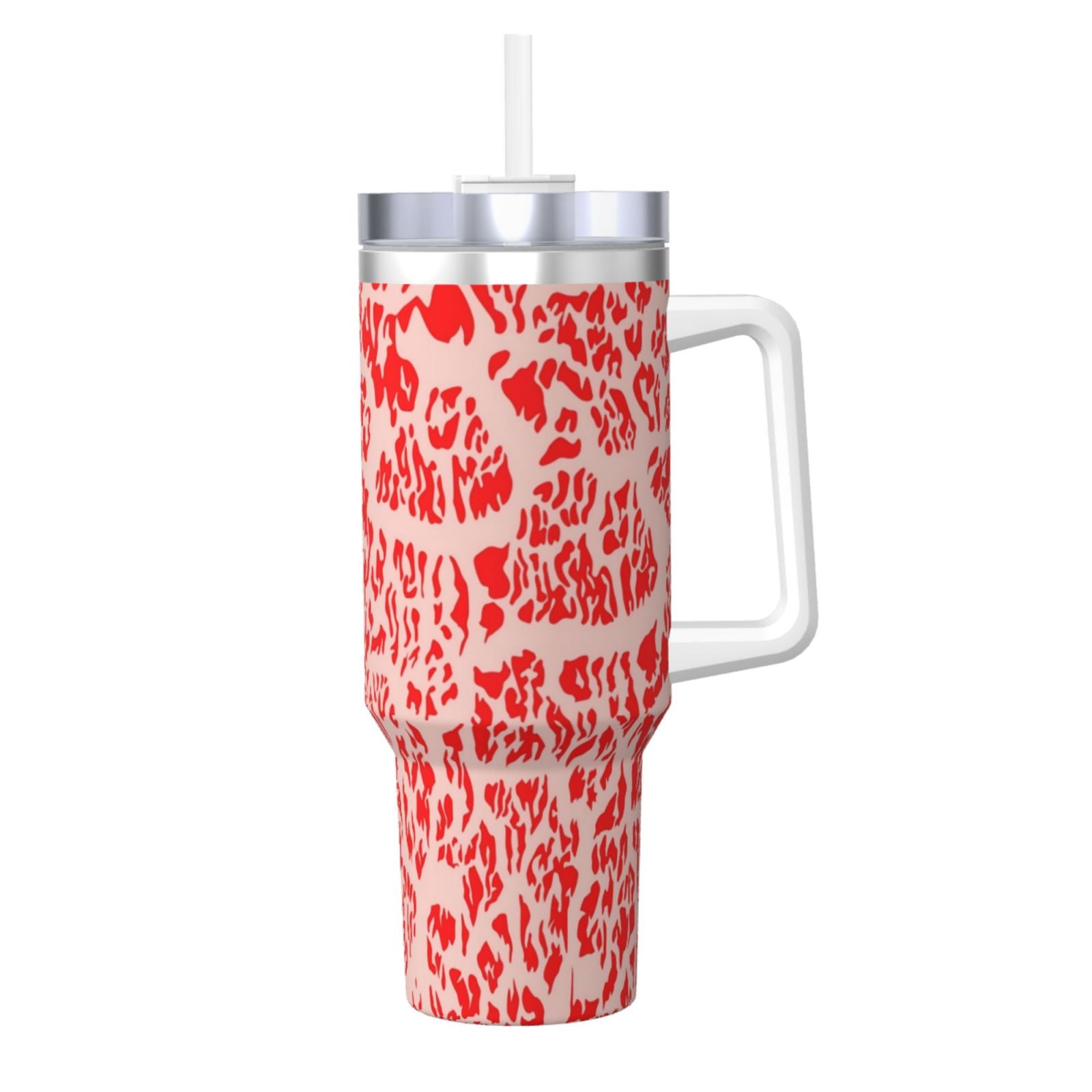 Fotbe Beef1 Pattern 40oz Ice Bully With Handle And Straw Stainless ...