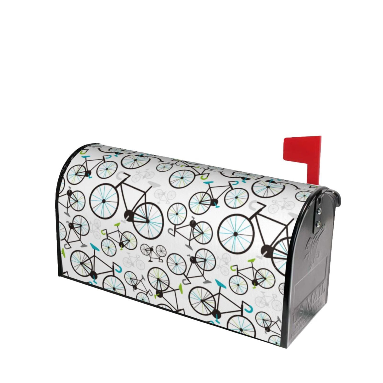 Fotbe Bicycle Mailbox Covers Post Letter Box Cover Garden Decor ...