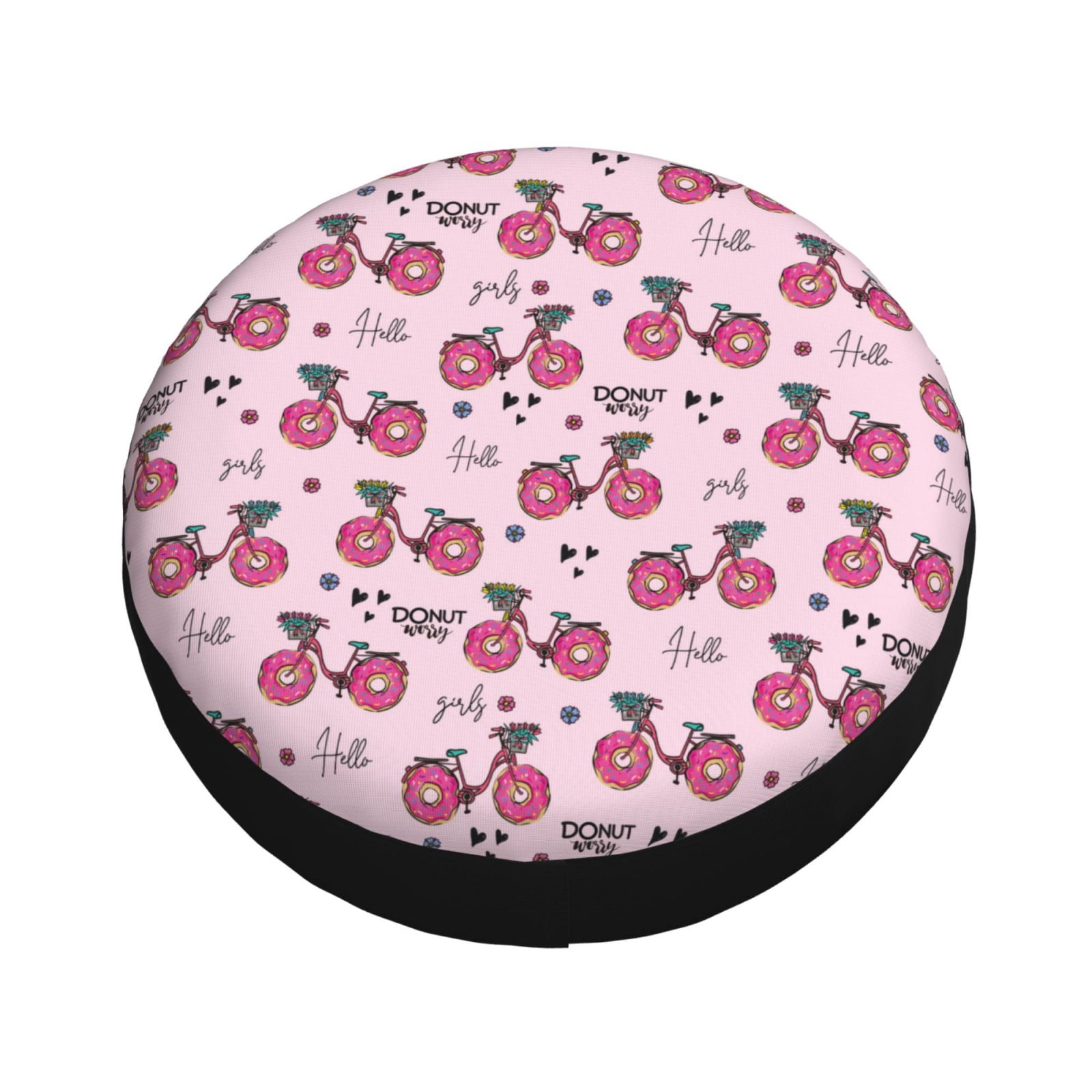Fotbe Bike with Donut Wheels Spare Tire Cover Thickening Universal Fit ...