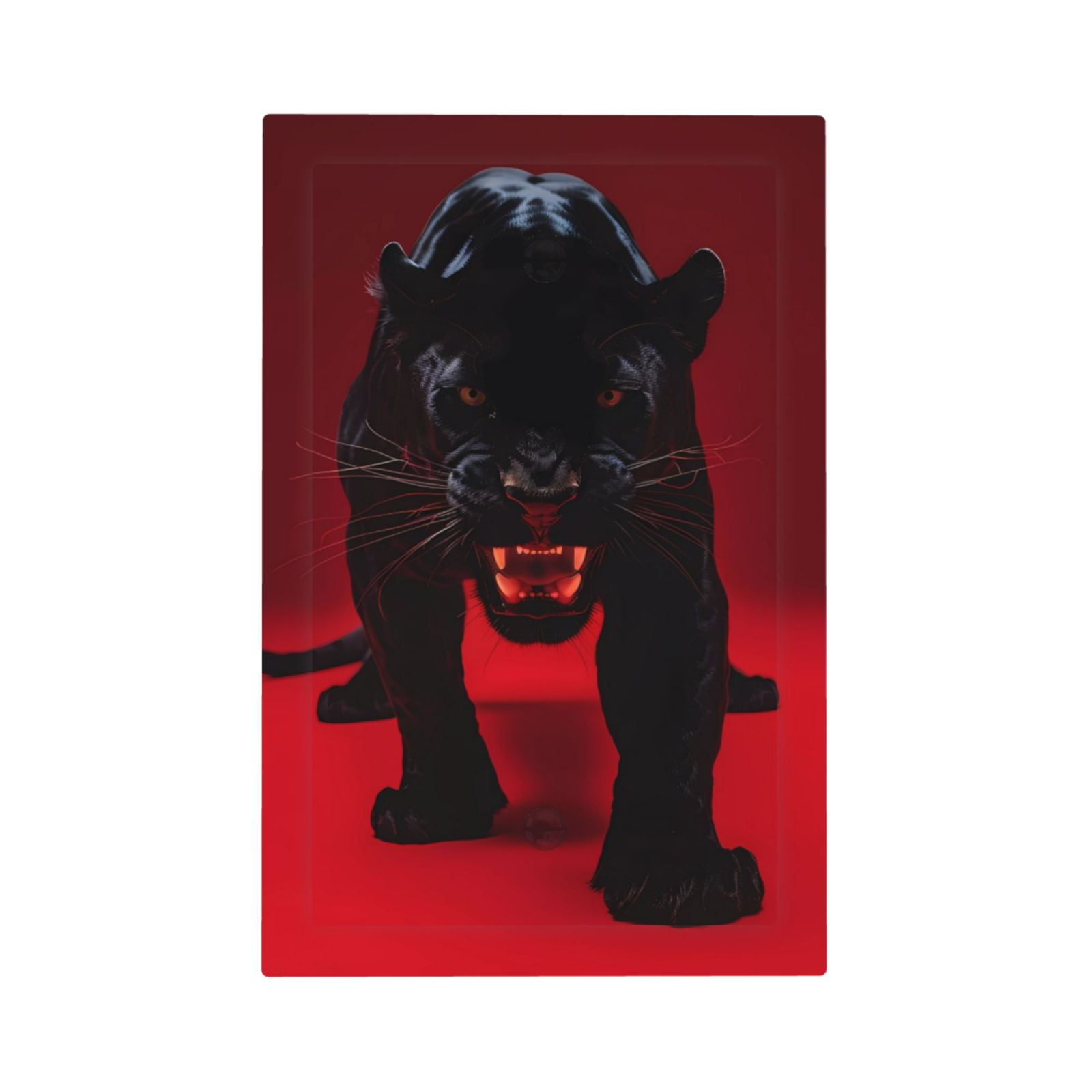 Fotbe Black Panther Red Background Print Duplex Receptacle Wall Plate ...