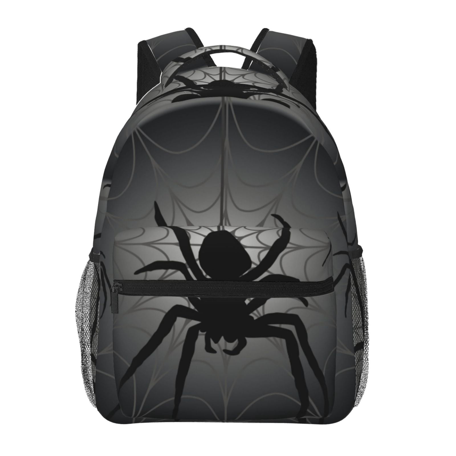 Fotbe Black Spiders Pattern Casual Backpack for School, Travel, and ...