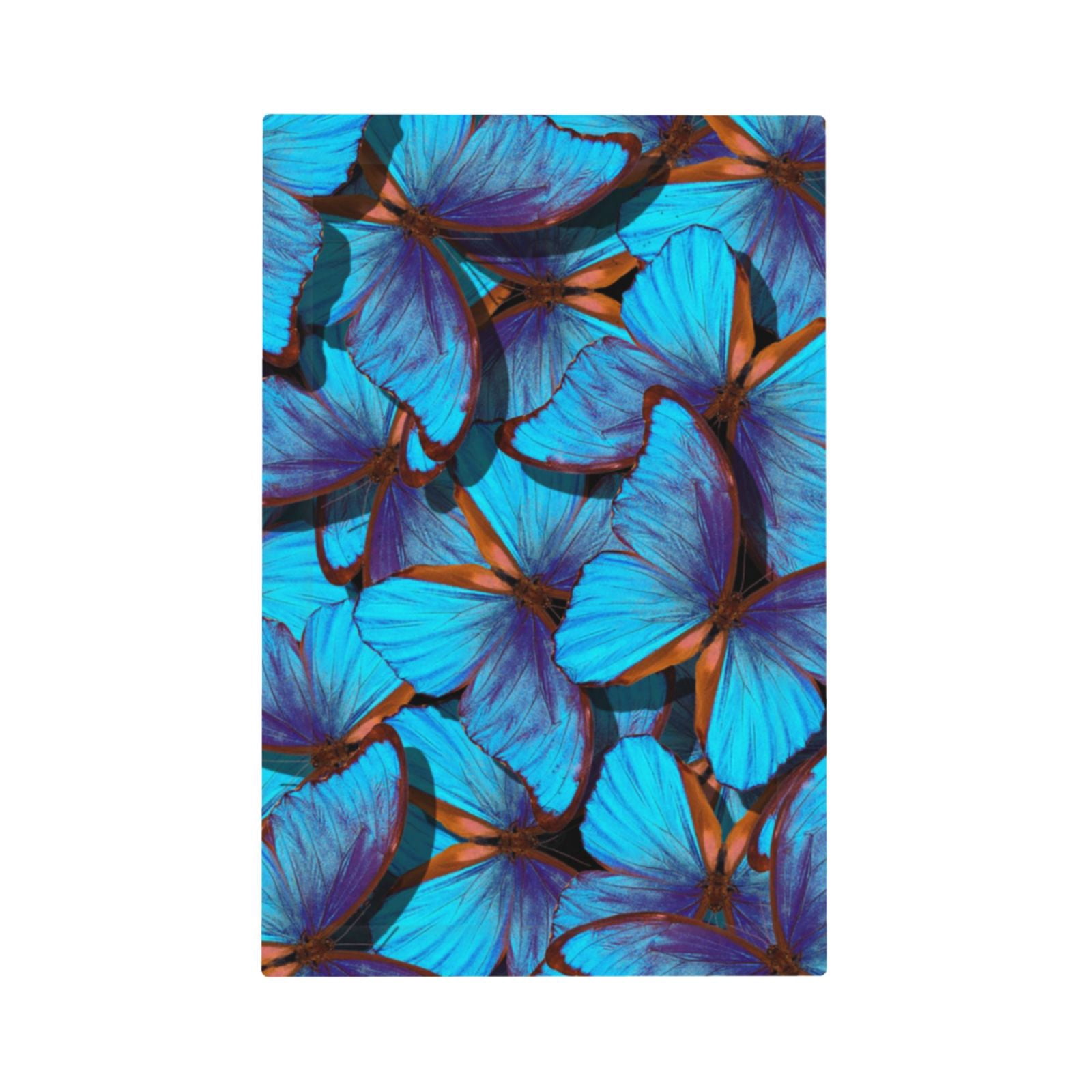 Fotbe Blue Butterflies Print Duplex Receptacle Wall Plate, 1-Gang 5.0 ...