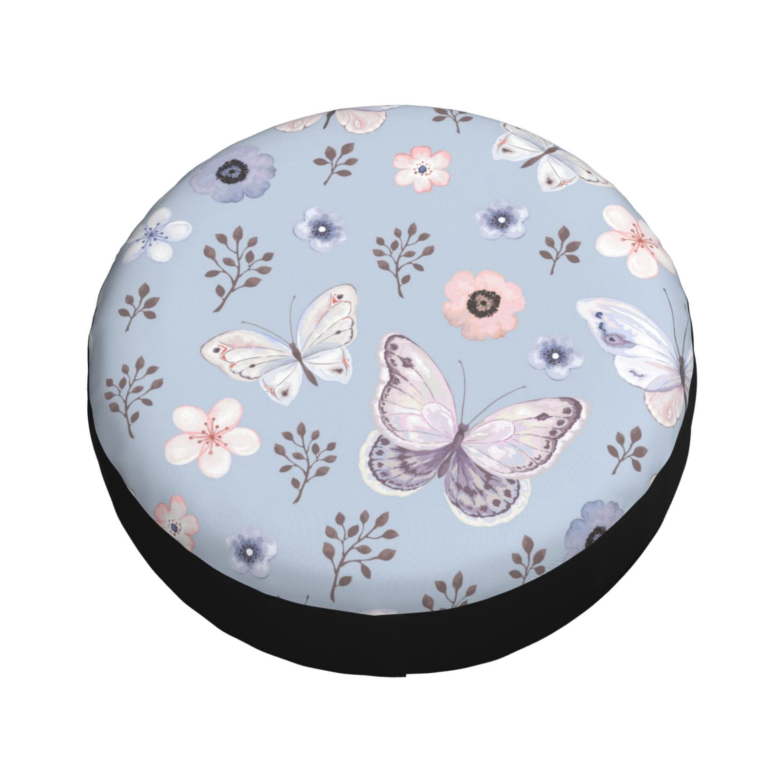Fotbe Blue Butterfly Spare Tire Cover Thickening Universal Fit for Jeep ...