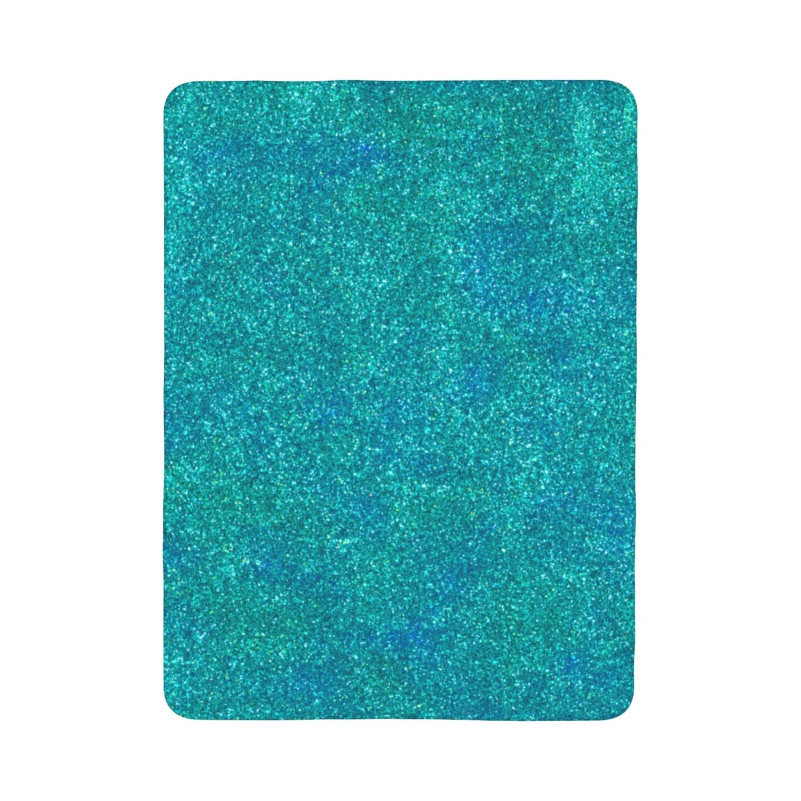 Fotbe Blue Green Glitter Pattern Portable Diaper Changing Pad ...