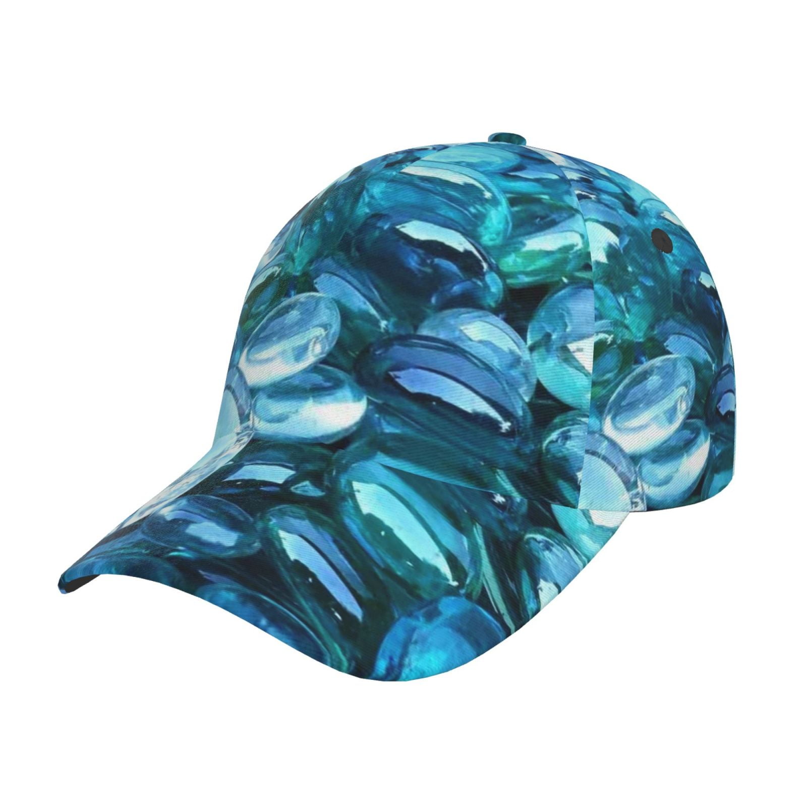 Fotbe Blue Kyanite Baseball Cap, Blue Kyanite Print Dad Hat,Outdoor Hat ...