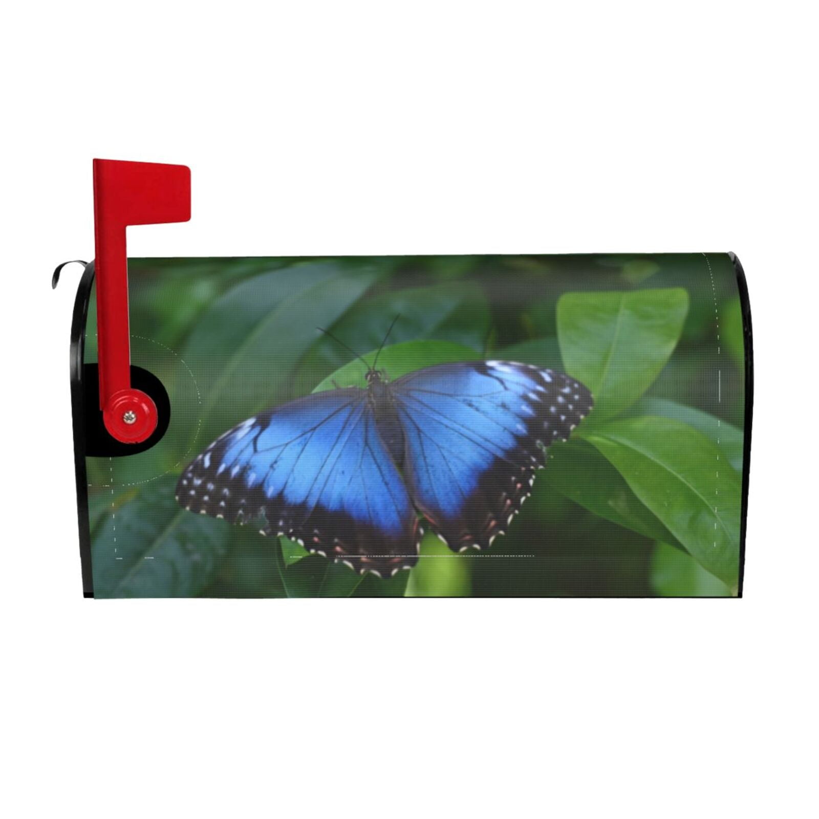 Fotbe Blue Morpho butterfly Mailbox Covers Post Letter Box Cover Garden ...