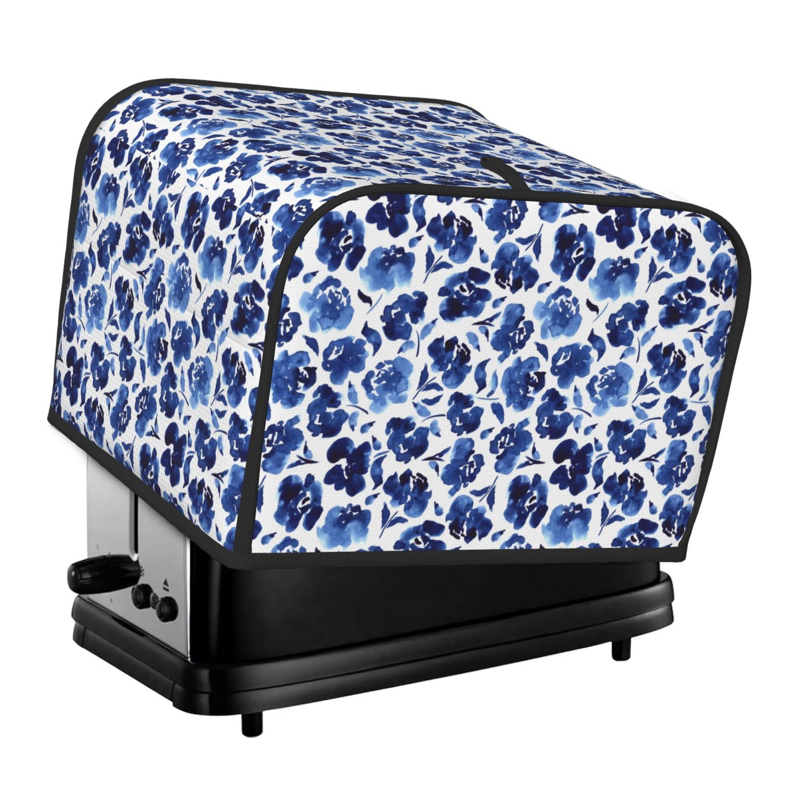 Fotbe Blue Roses for Four Slice Toaster Cover, Fingerprint Protector ...