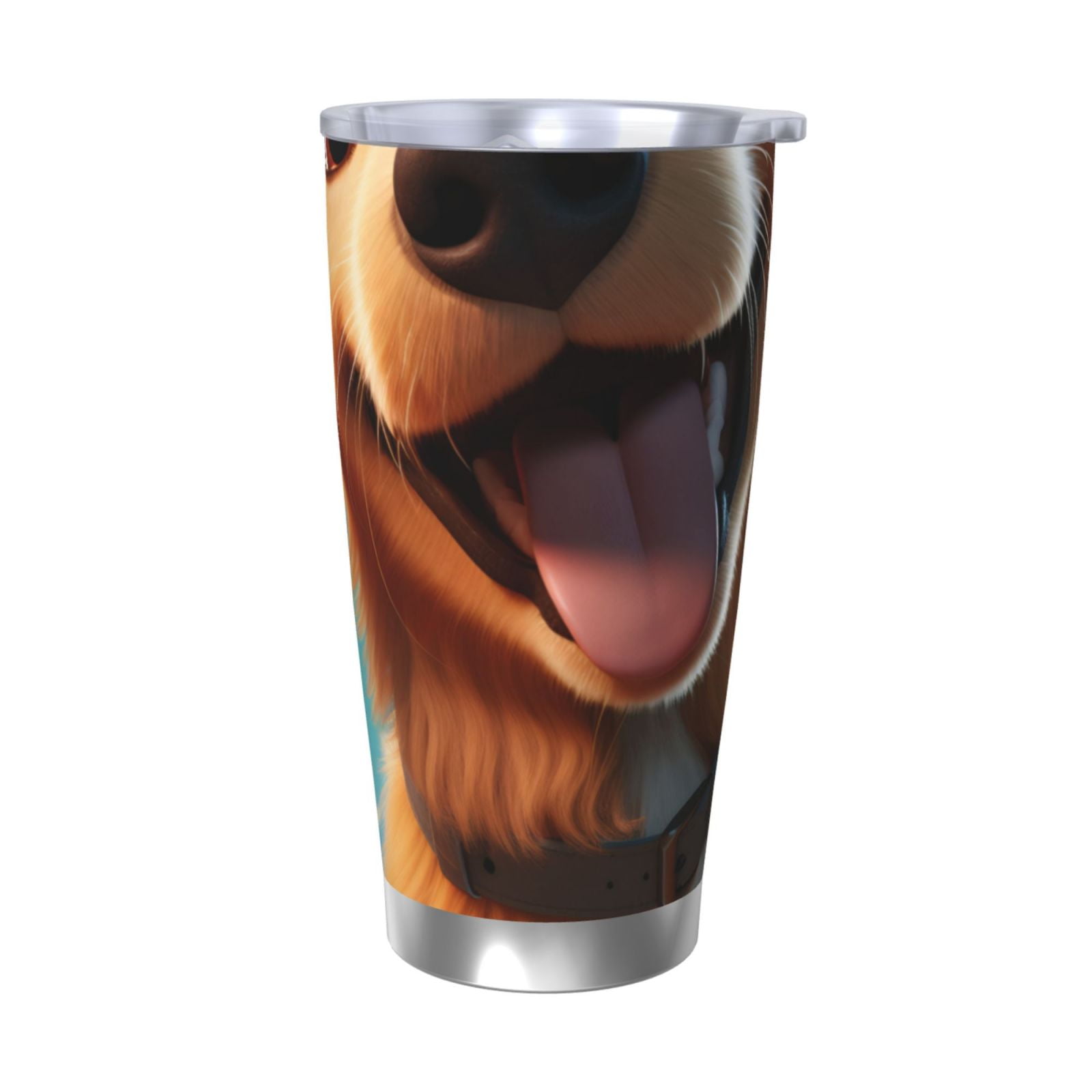 Fotbe Blue Sky Cute Dog Pattern 20 oz Tumbler Stainless Steel Vacuum ...