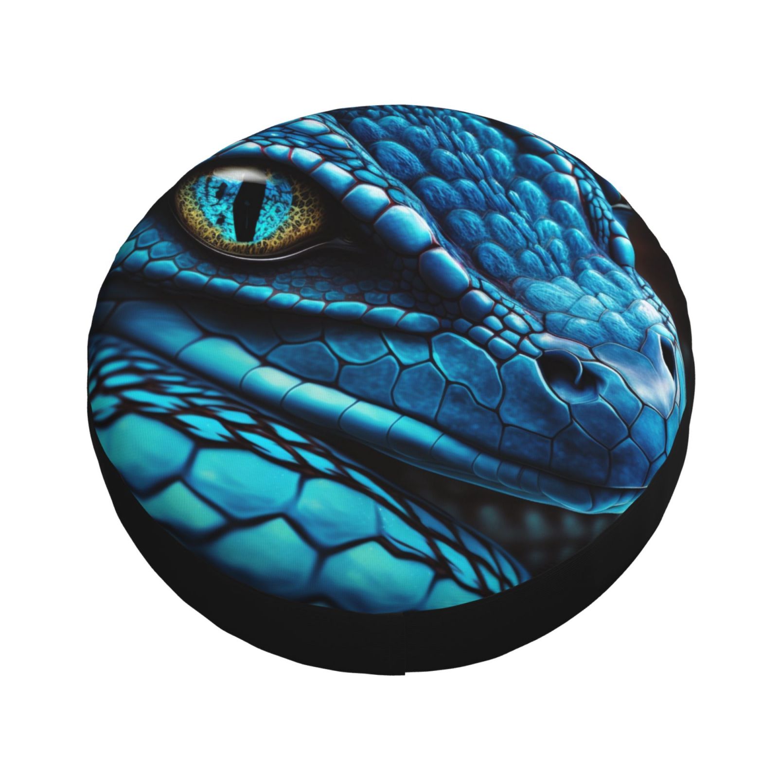 Fotbe Blue Viper Snake Closeup Face Spare Tire Cover Thickening ...