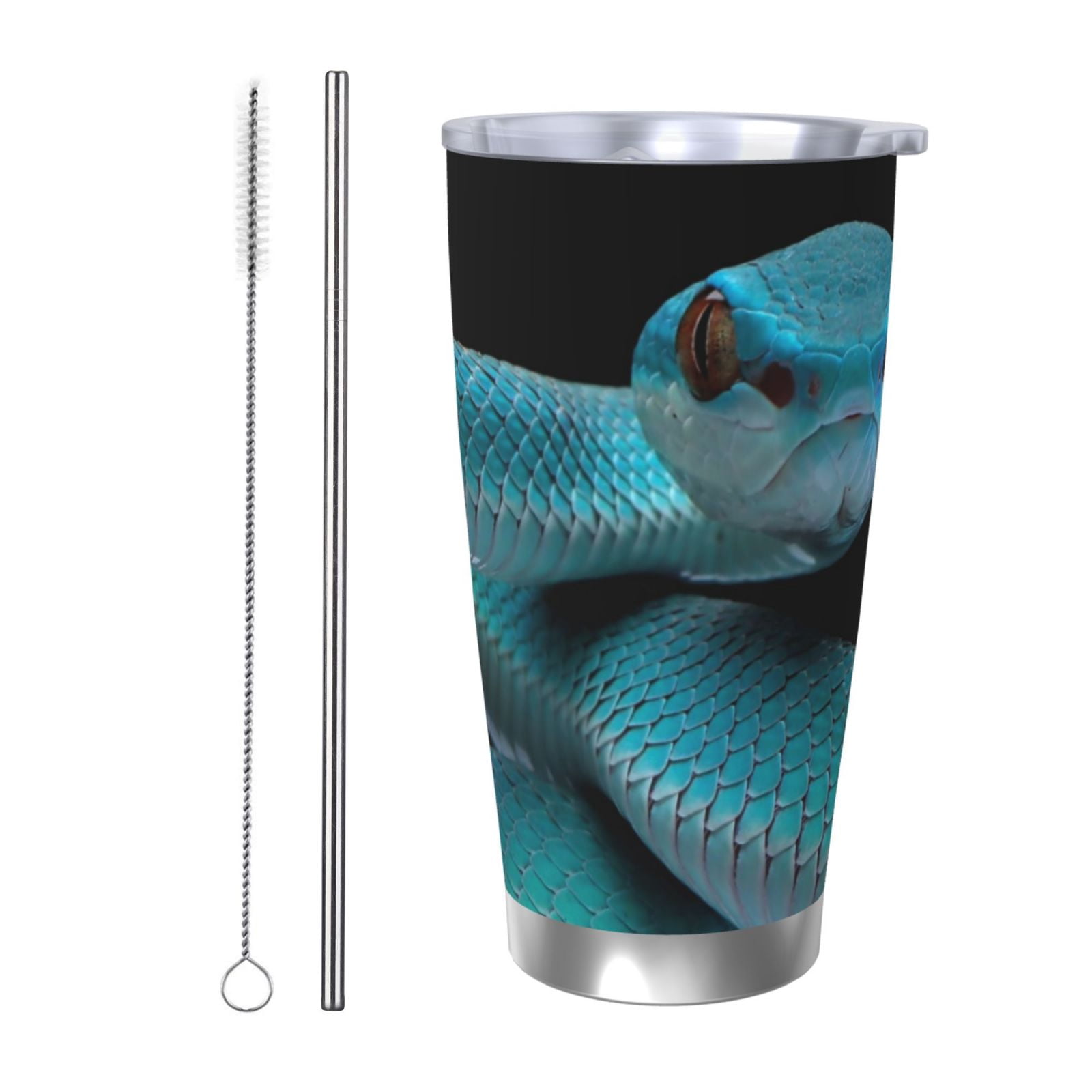 Fotbe Blue Viper Snake1 Pattern 20 oz Tumbler Stainless Steel Vacuum ...