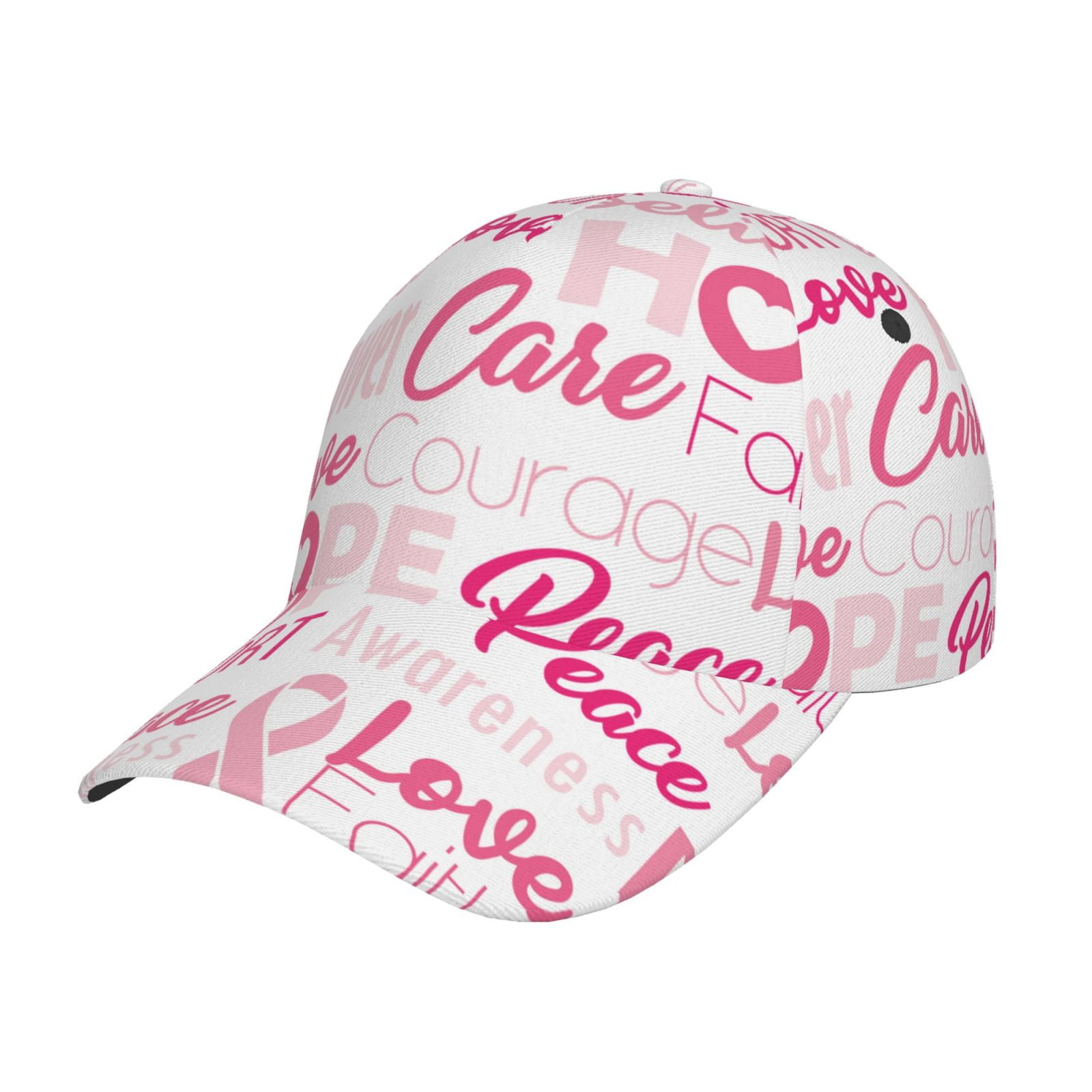 Fotbe Breast Cancer Pink Ribbons Awareness (2) Baseball Cap, Breast ...