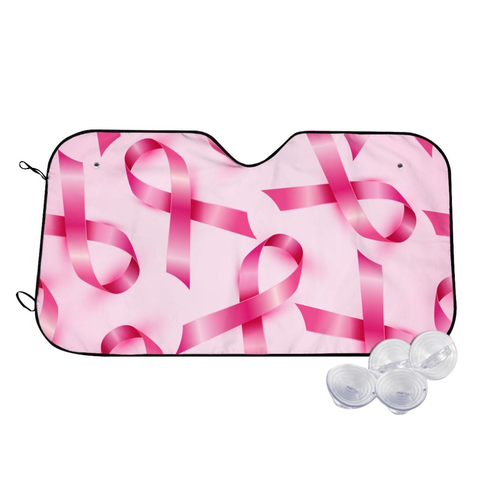 Fotbe Breast Cancer Ribbons Awareness Car Windshield Sunshade | Sun ...
