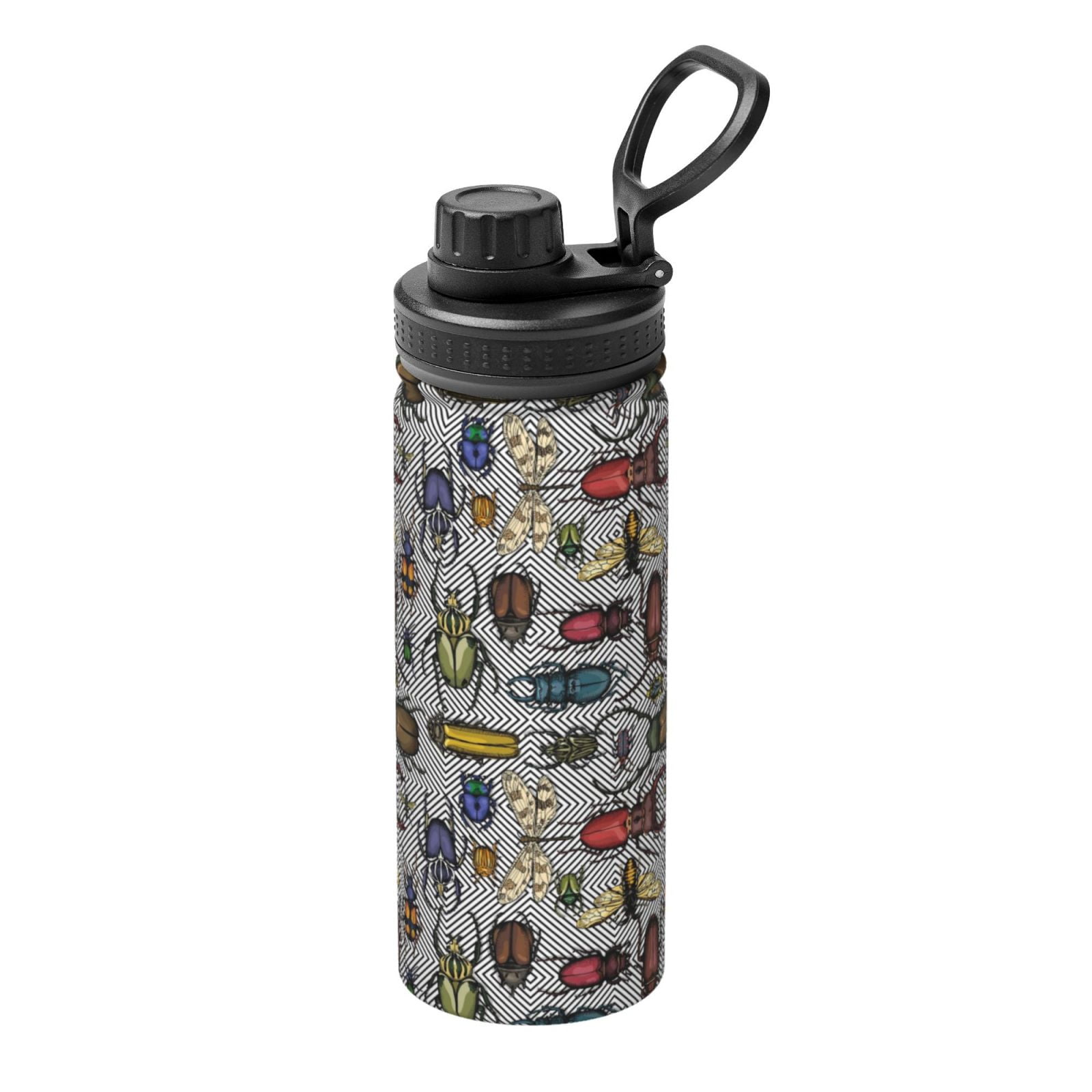 Fotbe Bright Insects Pattern 18 Oz Sports Insulated Kettle Vacuum Cup ...