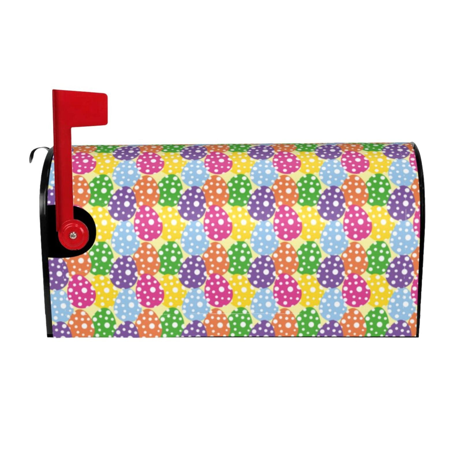 Fotbe Bright and colorful easter eggs Mailbox Covers Post Letter Box ...