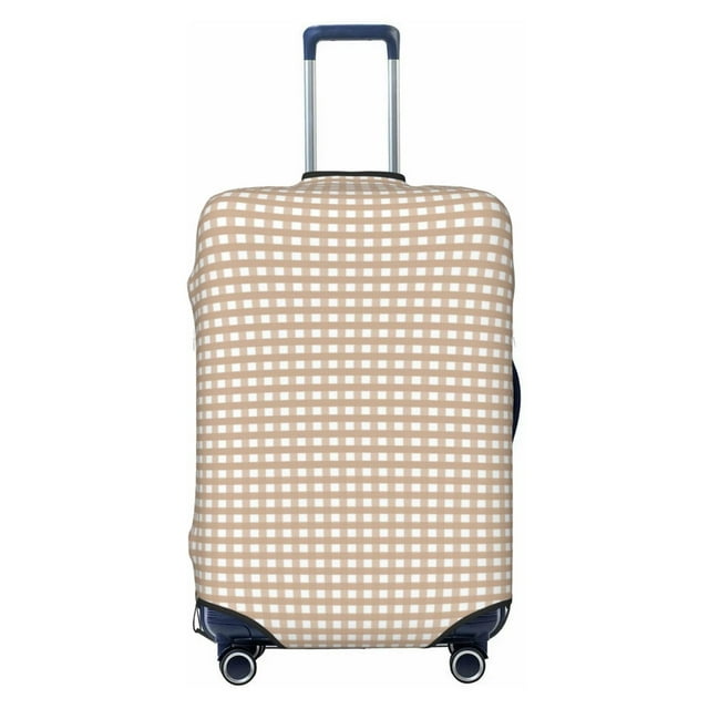 Fotbe Brown Gingham Luggage Cover Protector,Suitcase Protector,Scratch ...
