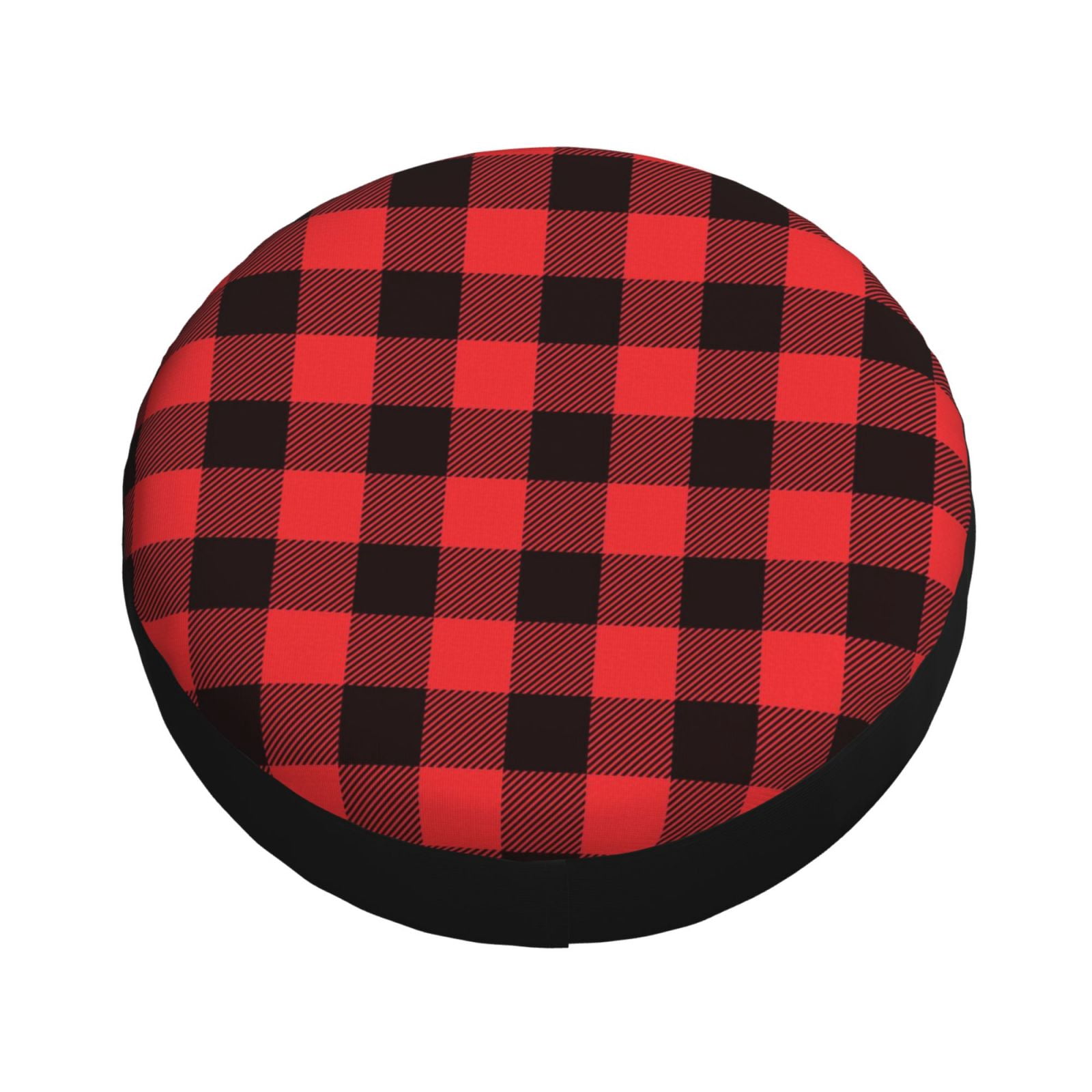 Fotbe Buffalo Plaid Red Black Spare Tire Cover Thickening Universal Fit ...