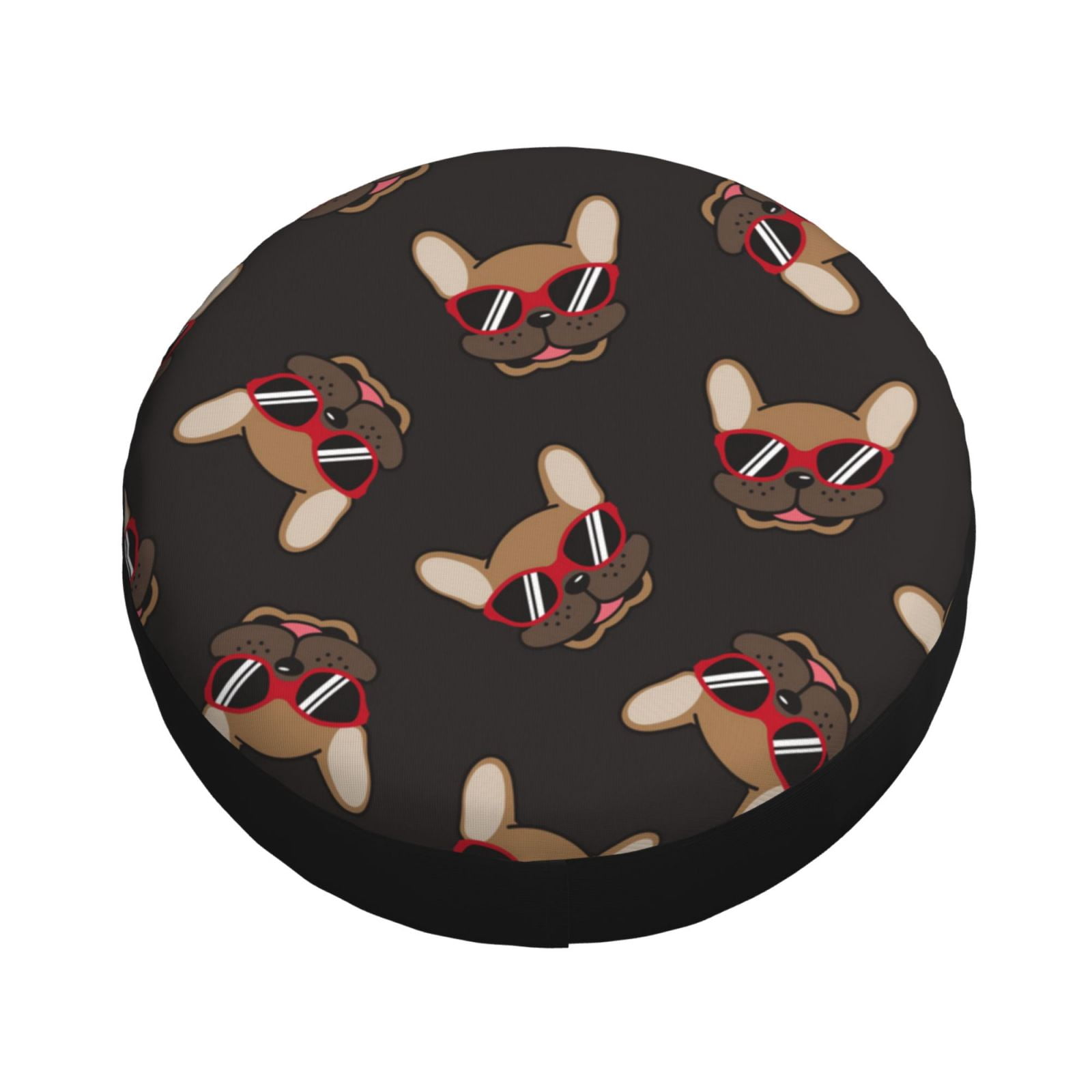 Fotbe Bulldog with Sunglasses Spare Tire Cover Thickening Universal Fit ...