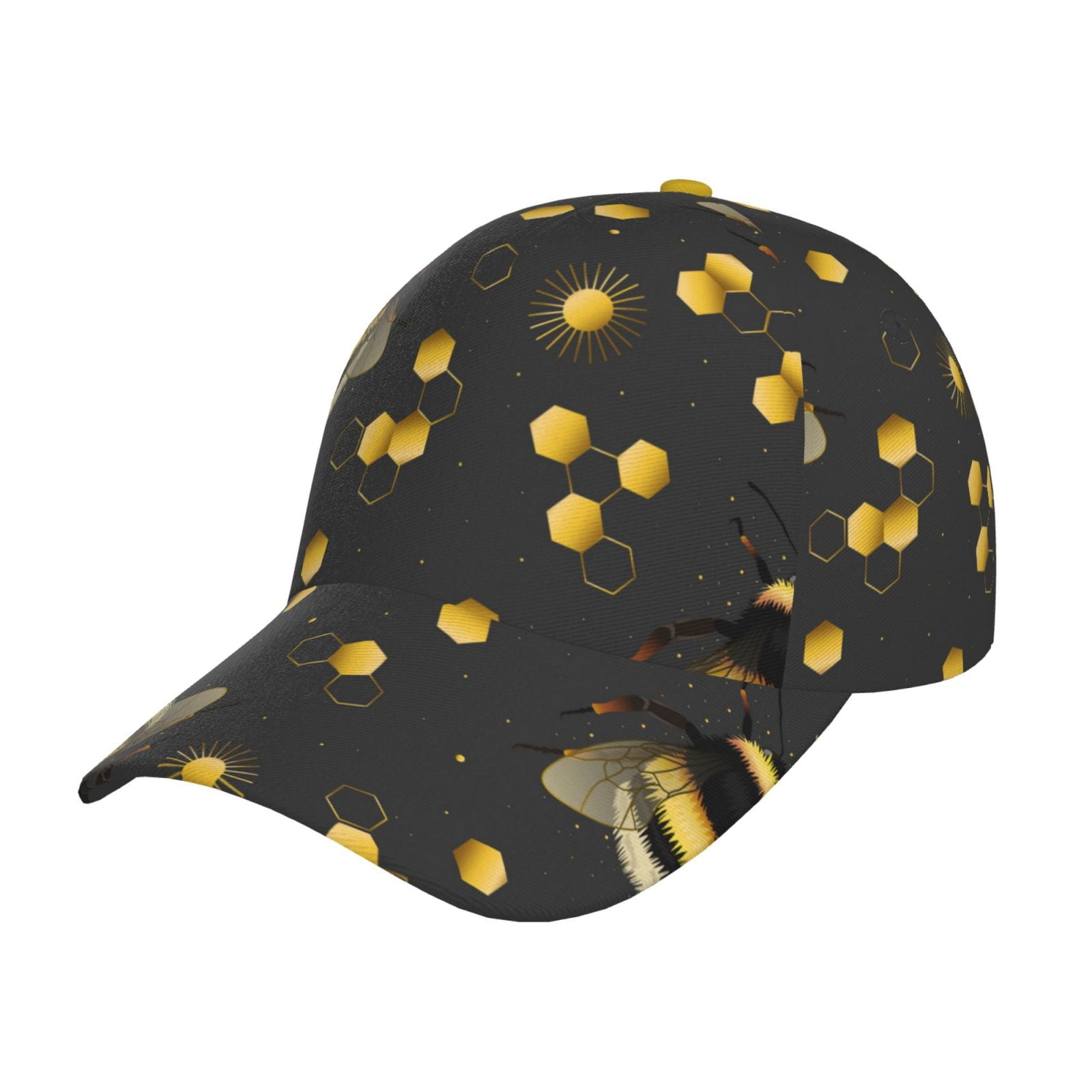 Fotbe Bumblebee Baseball Cap, Bumblebee Print Dad Hat,Outdoor Hat ...