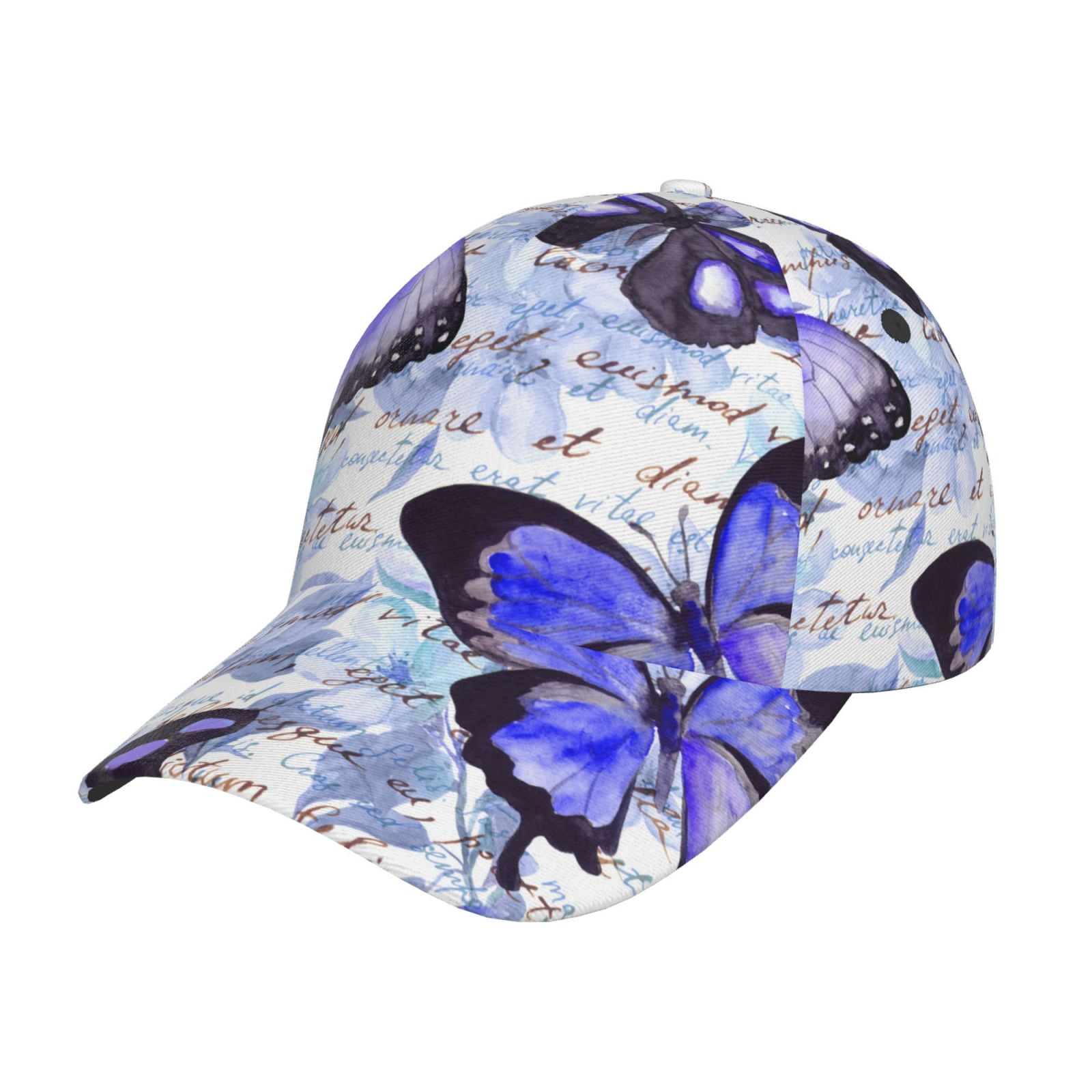 Fotbe Butterflies Baseball Cap, Butterflies Print Dad Hat,Outdoor Hat ...