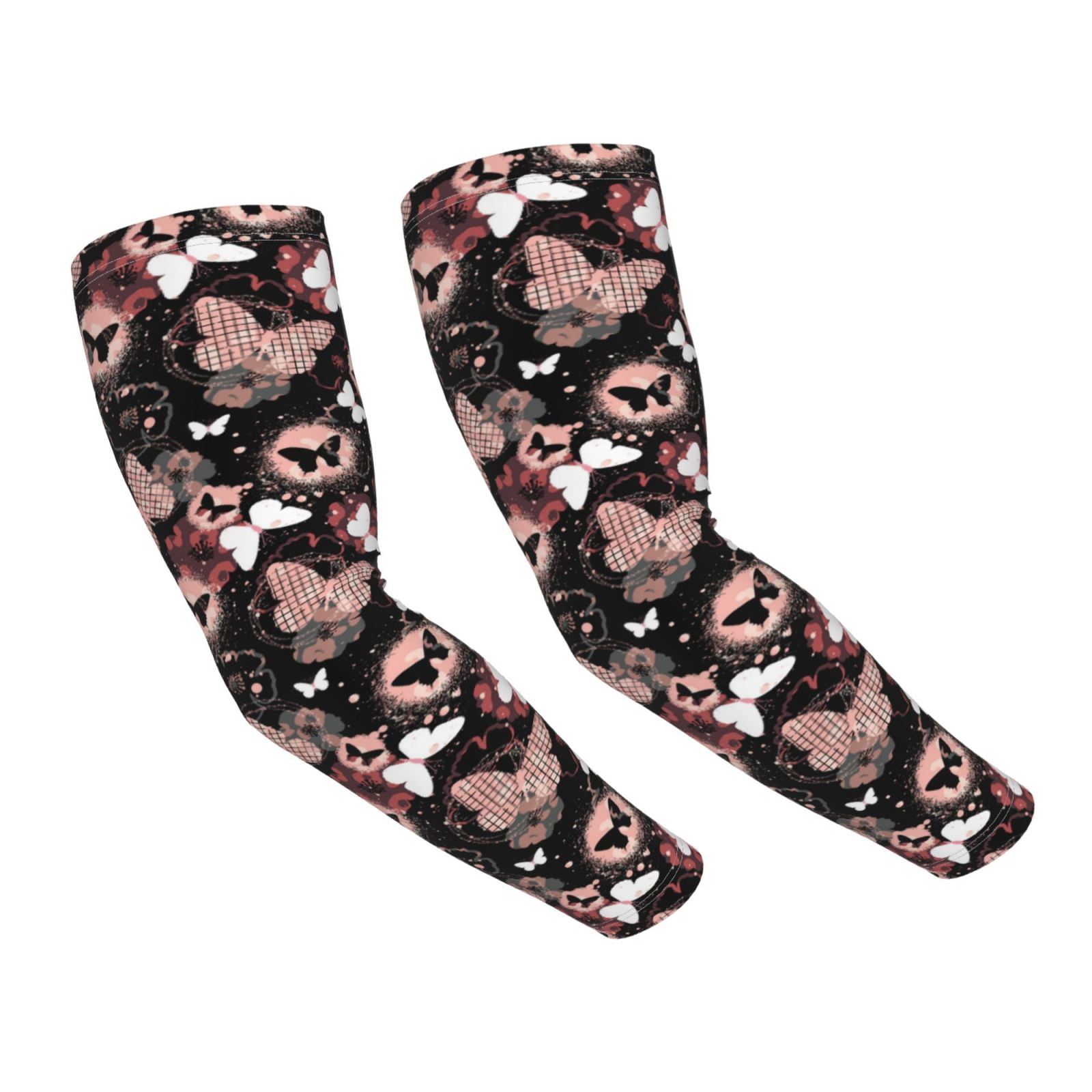 Fotbe Butterflies1 UV Sun Protection Arm Sleeves - Tattoo Cover Up ...