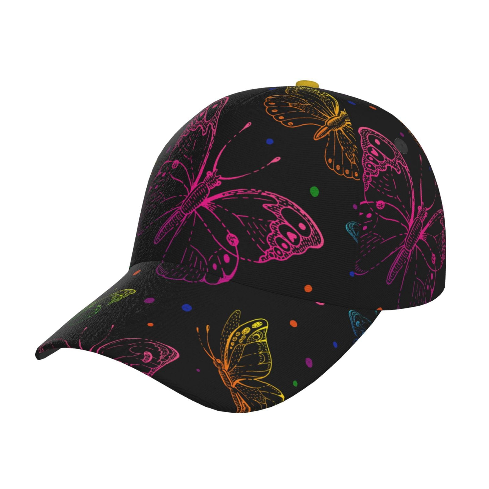 Fotbe Butterfly Baseball Cap, Butterfly Print Dad Hat,Outdoor Hat ...