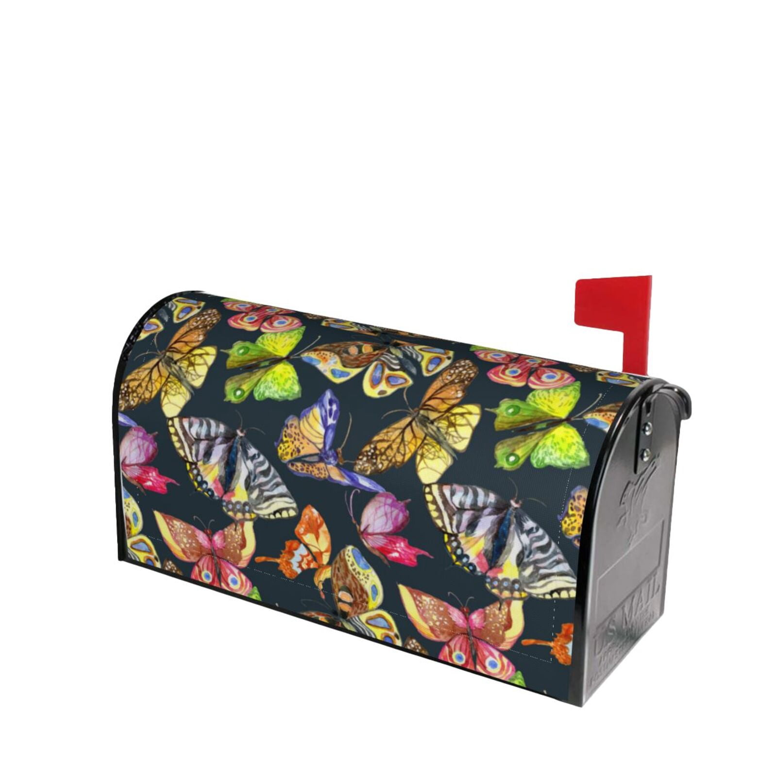 Fotbe Butterfly Wild Insect Mailbox Covers Post Letter Box Cover Garden ...