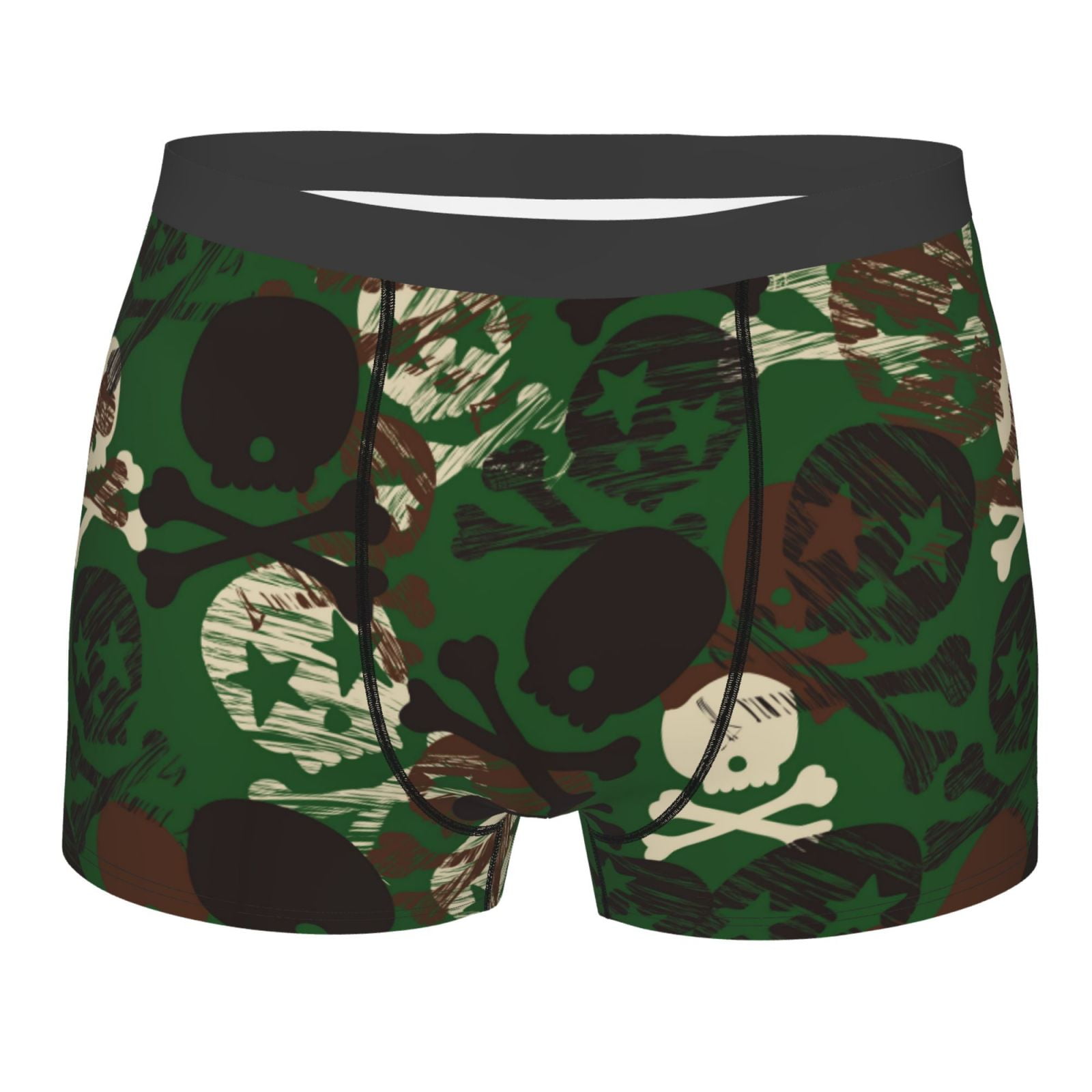 Fotbe Camouflage Skull Men’s Total Support Pouch Boxer Briefs, X-Temp ...