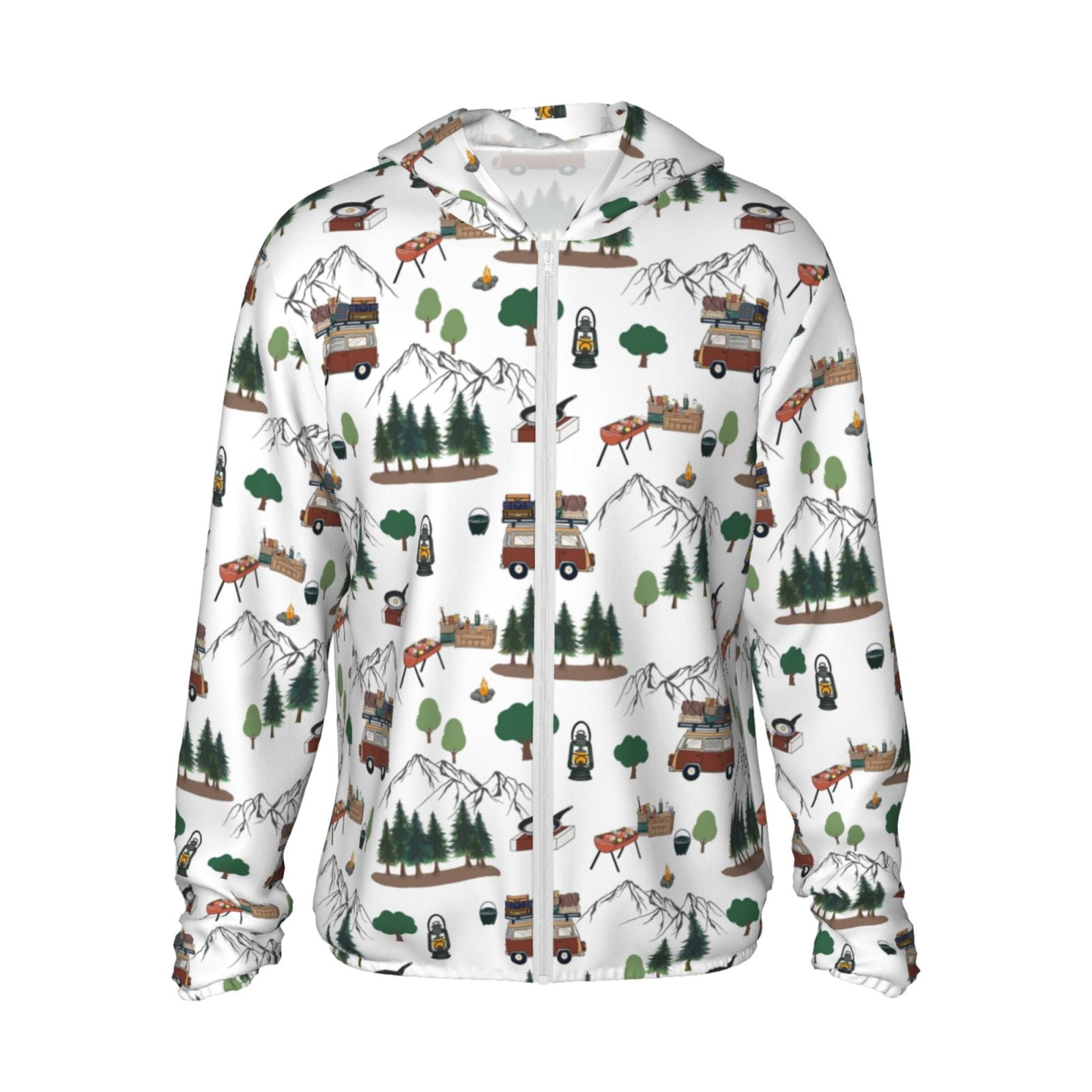 Fotbe Camping Caravan 2 Men's Women's UPF 50+ Sun Protection Jacket ...