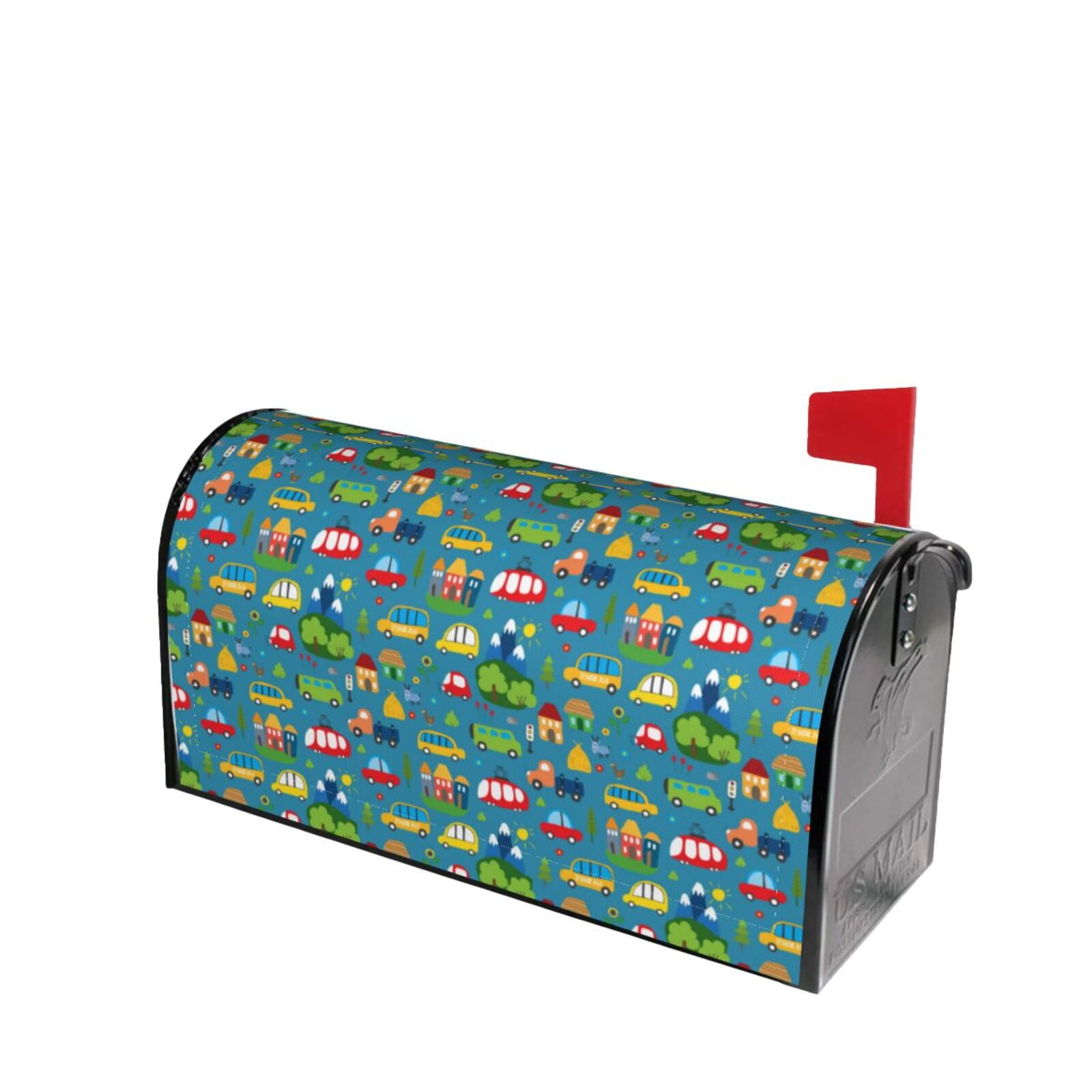 Fotbe Cars Transportation Mailbox Covers Post Letter Box Cover Garden ...
