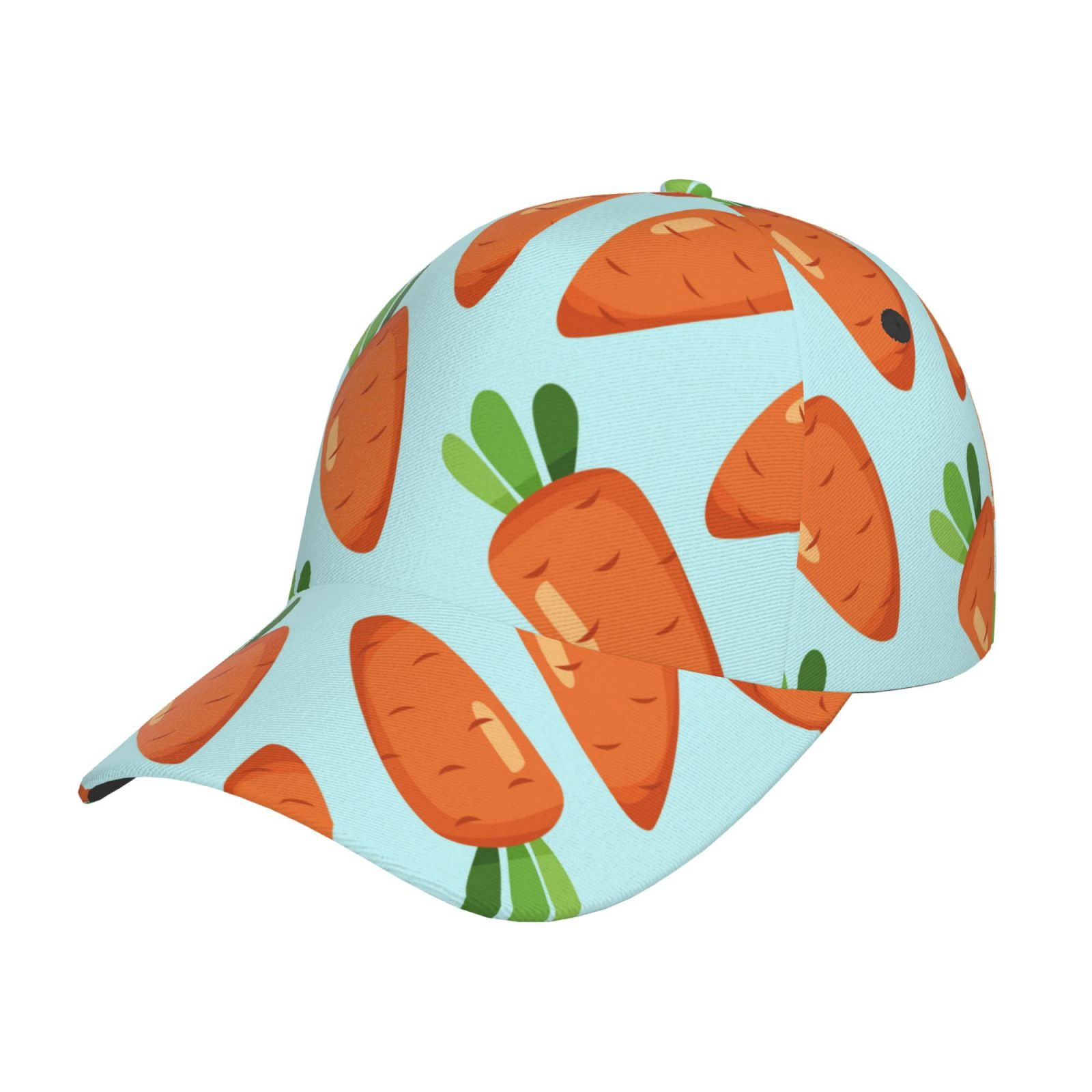 Fotbe Cartoon Carrot Baseball Cap, Cartoon Carrot Print Dad Hat,Outdoor ...