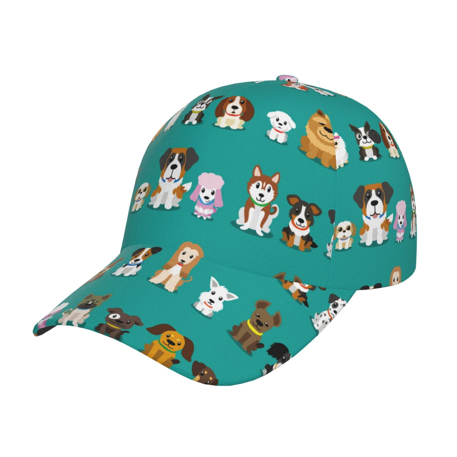 Fotbe Cartoon Dogs Baseball Cap, Cartoon Dogs Print Dad Hat,Outdoor Hat ...