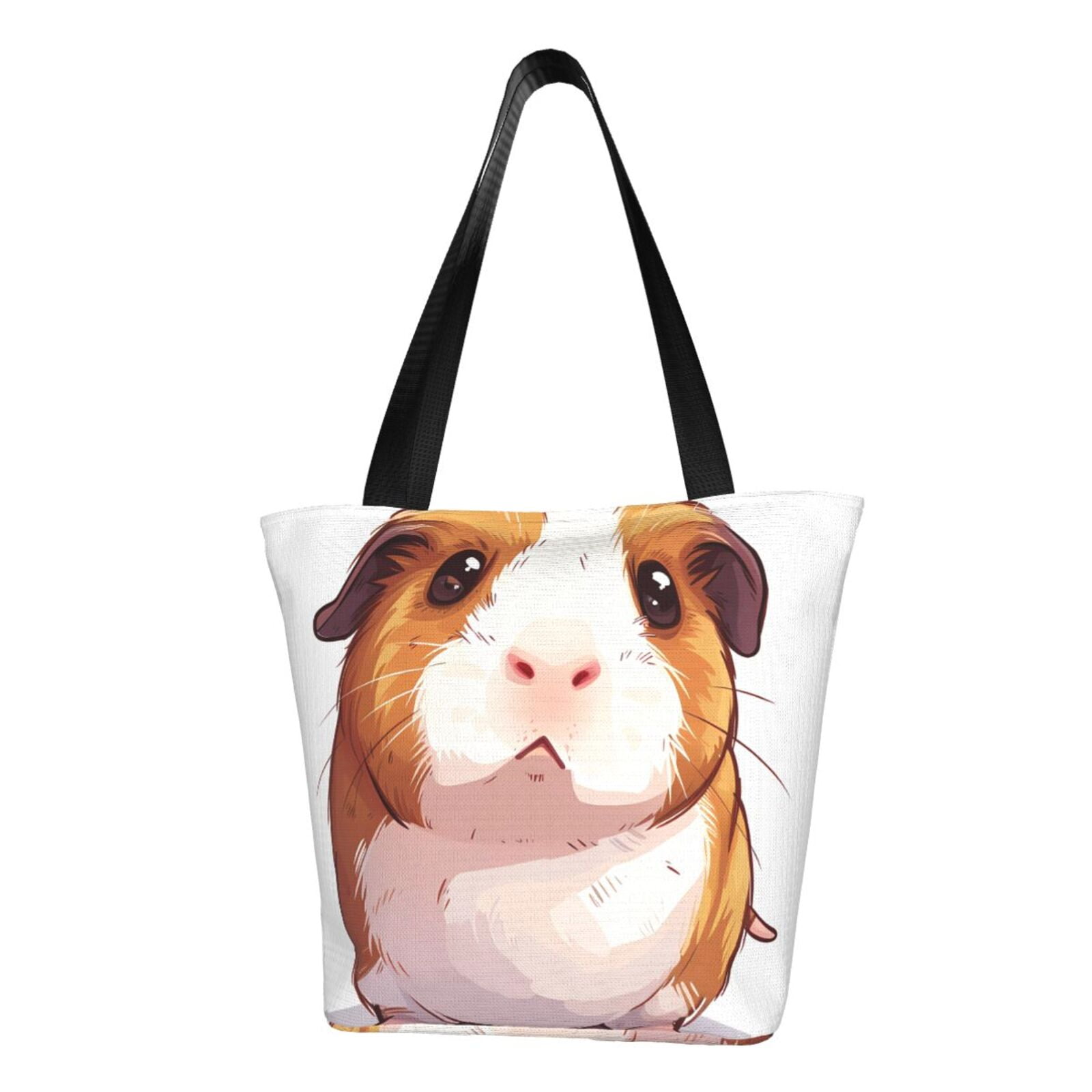 Fotbe Cartoon Guinea Pig Pattern Beach Tote,Shoulder Handbag,Spacious ...