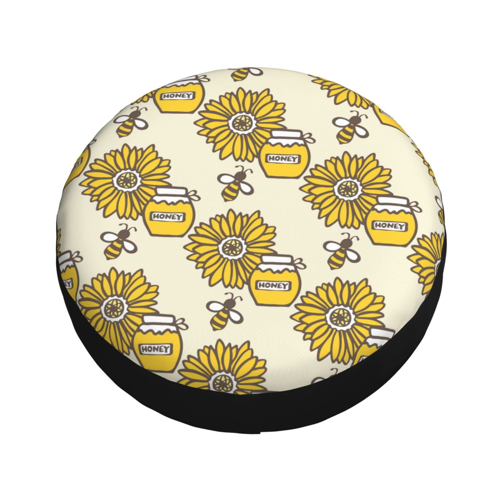 Fotbe Cartoon Honey Pot Bee Sunflower Spare Tire Cover Thickening ...