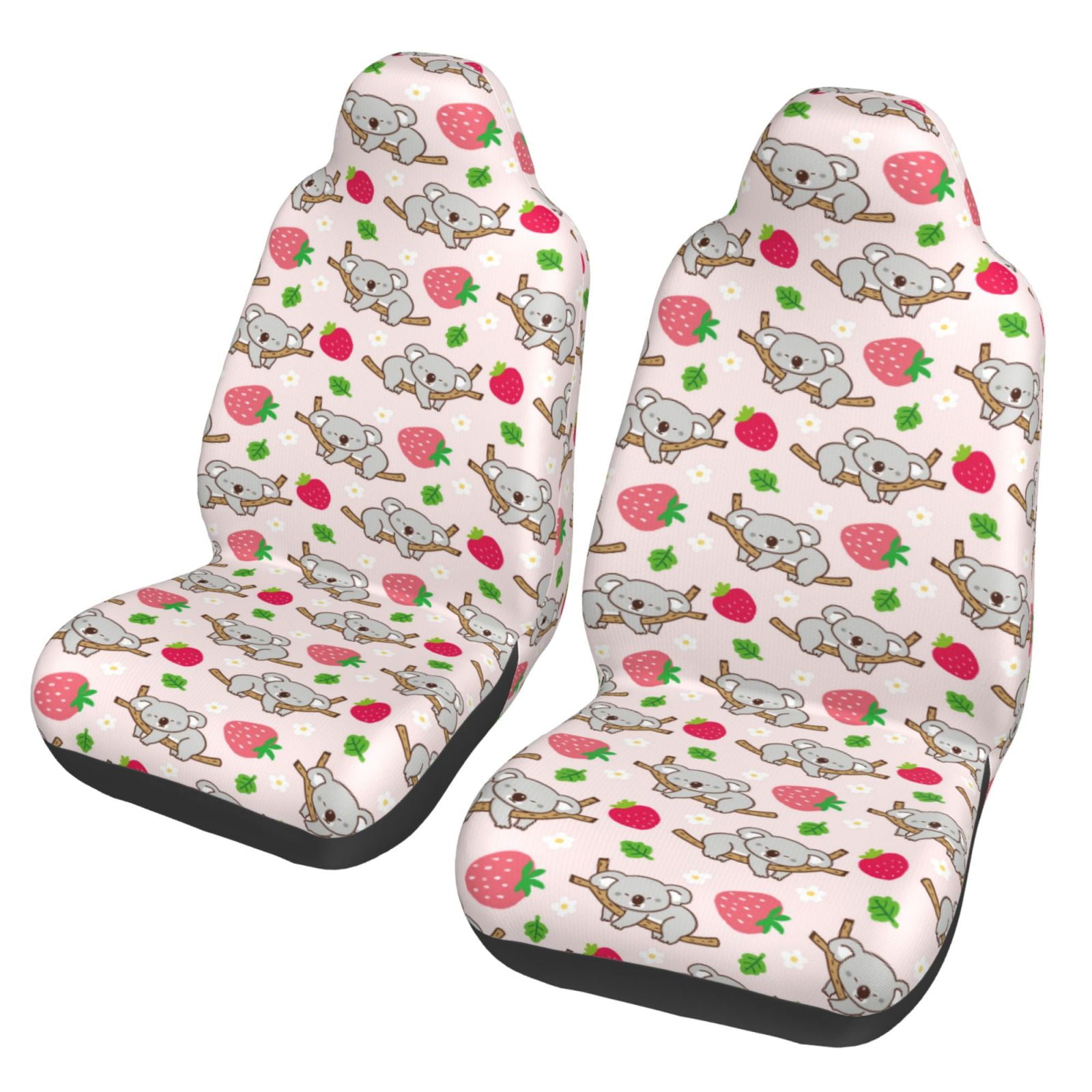 Fotbe Cartoon Koala Bear Pattern Automotive Seat Covers for Cars Trucks ...