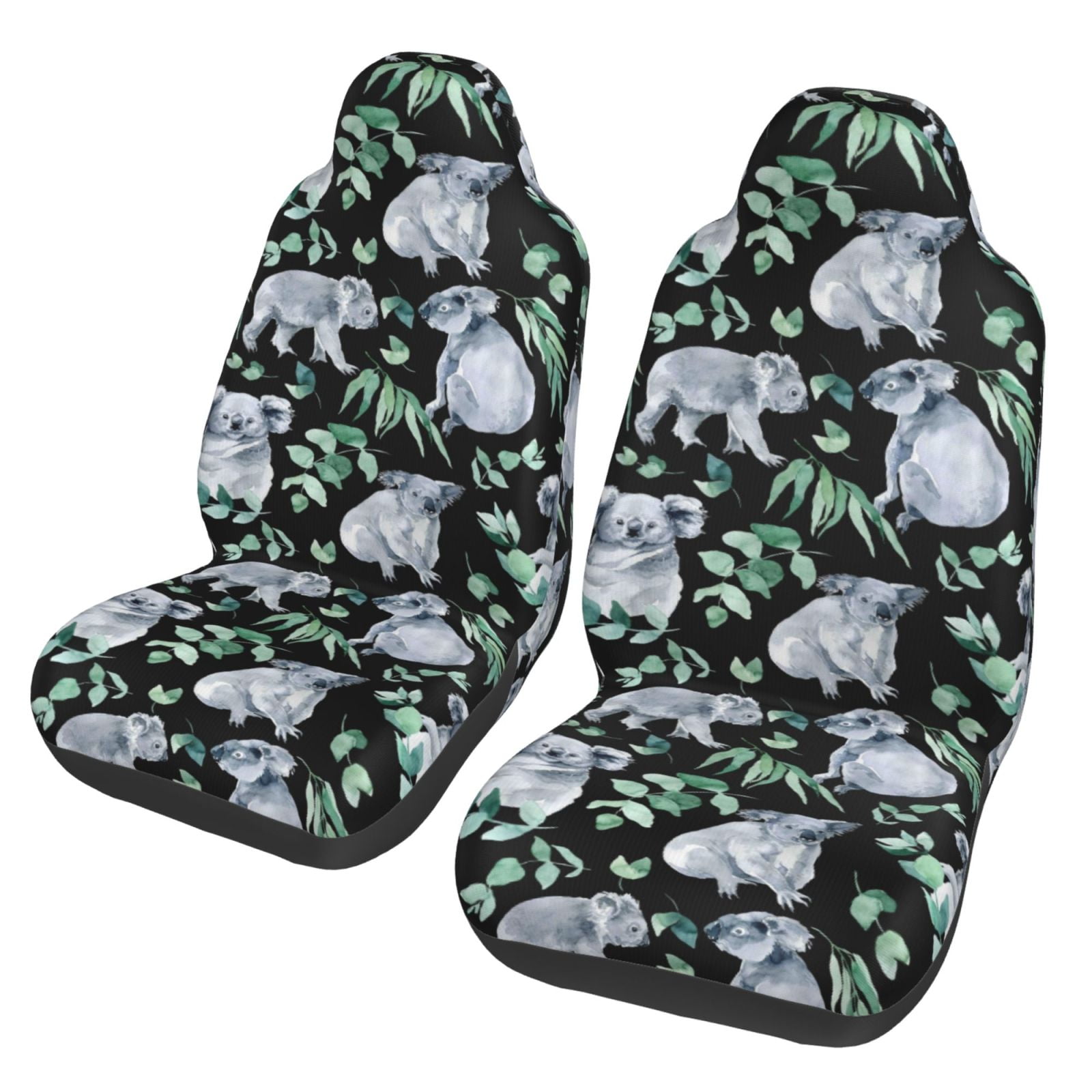 Fotbe Cartoon Koala Bear Pattern Automotive Seat Covers for Cars Trucks ...