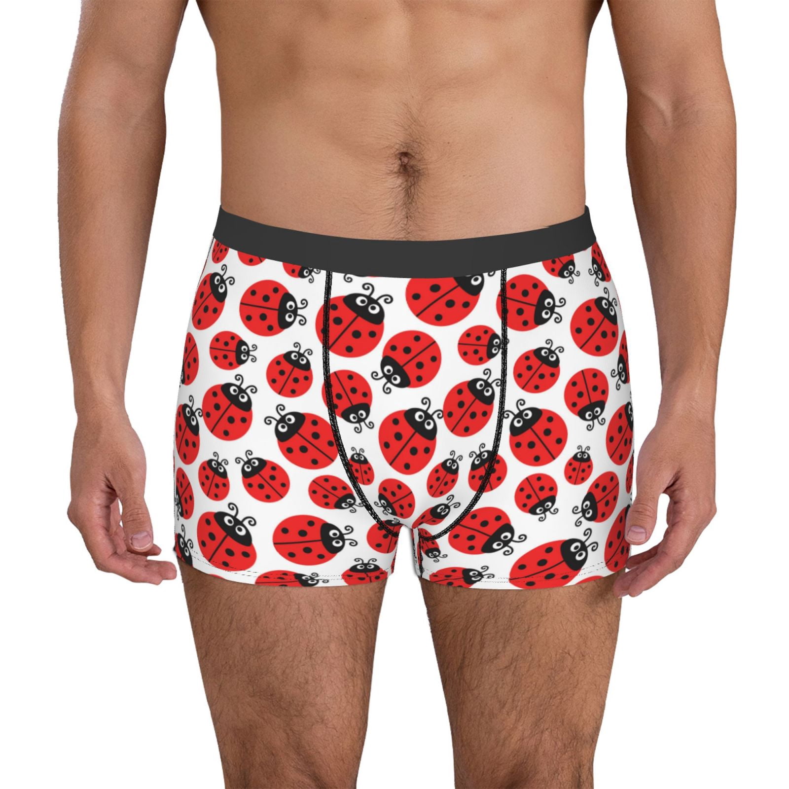 Fotbe Cartoon Ladybug Men’s Total Support Pouch Boxer Briefs, X-Temp ...