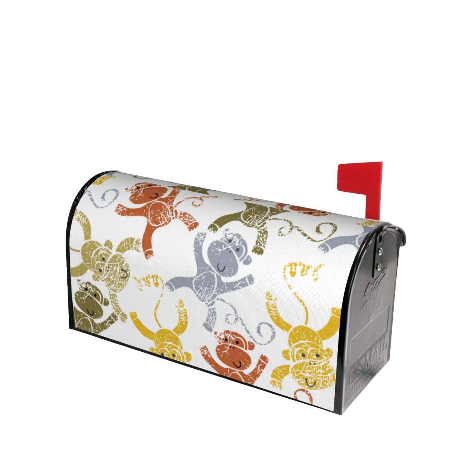 Fotbe Cartoon Monkey Mailbox Covers Post Letter Box Cover Garden Decor ...