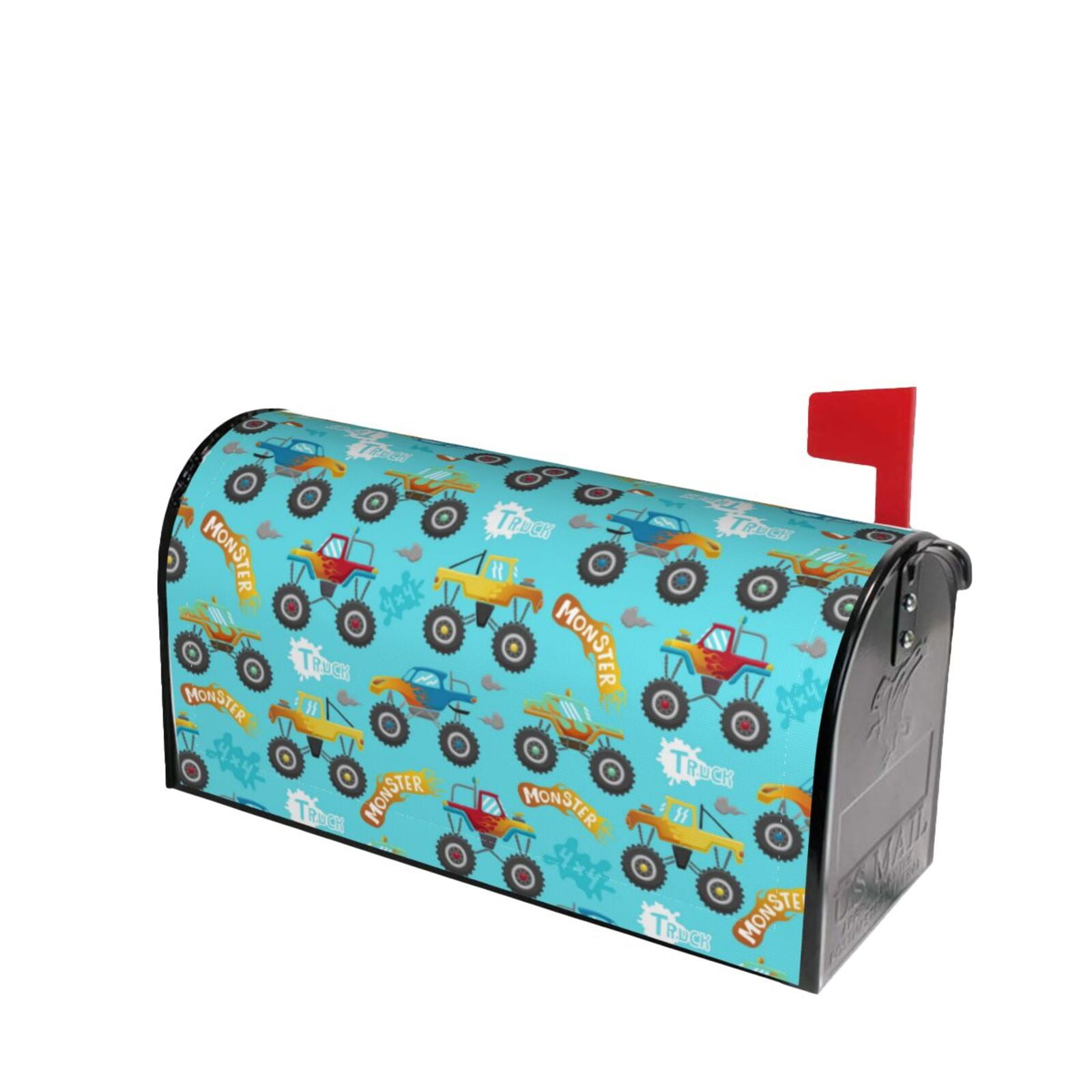 Fotbe Cartoon Monster Truck Mailbox Covers Post Letter Box Cover Garden ...