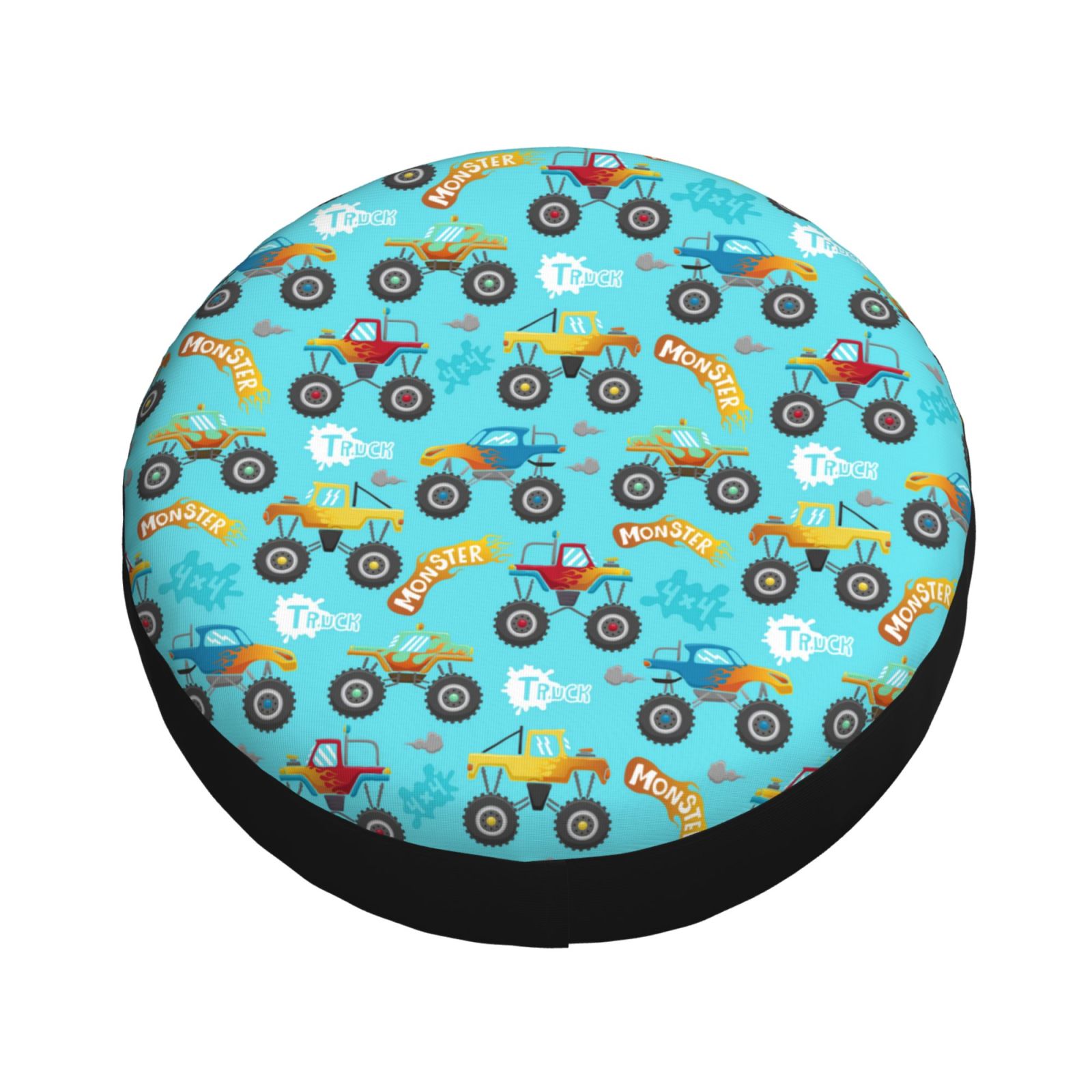 Fotbe Cartoon Monster Truck Spare Tire Cover Thickening Universal Fit ...