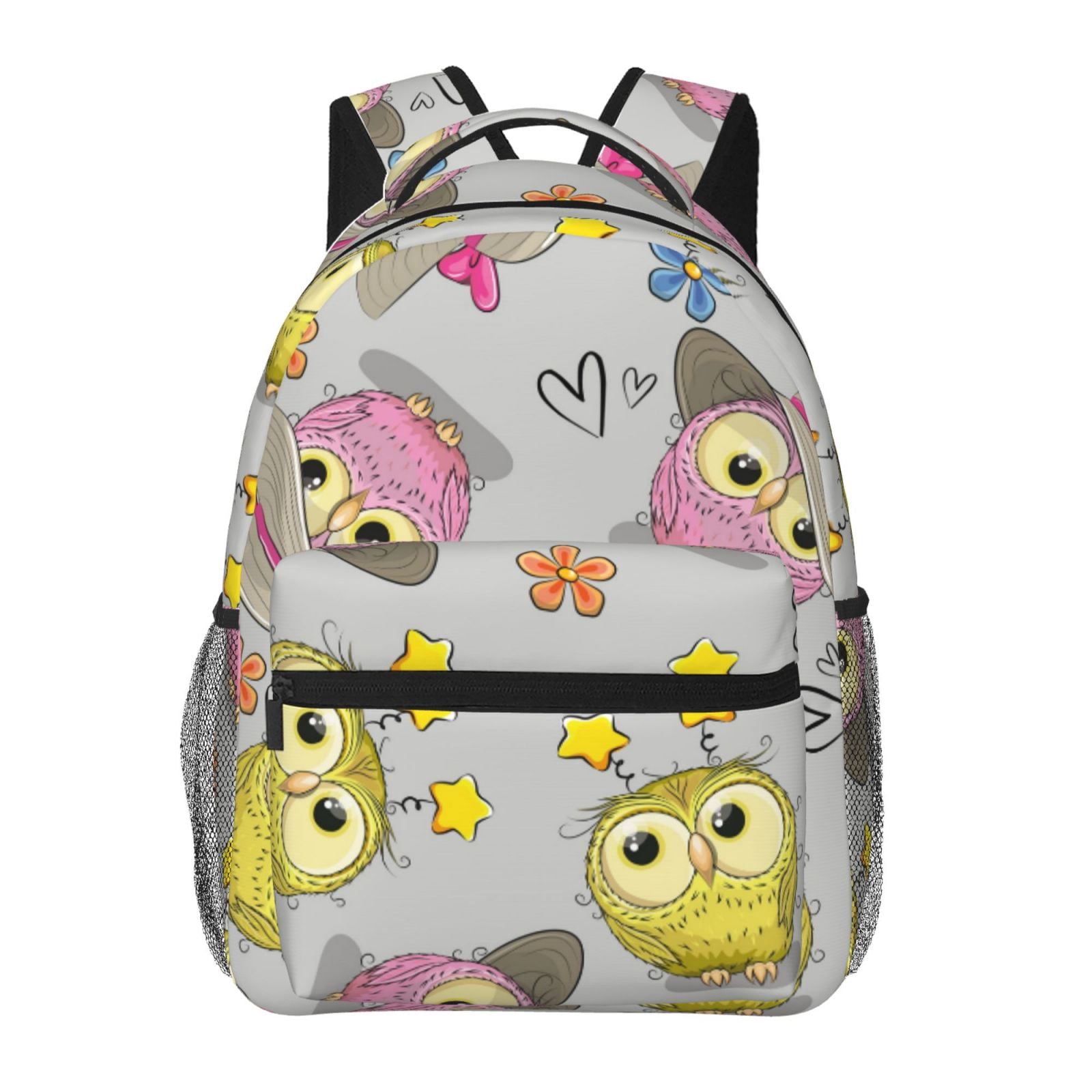 Fotbe Cartoon Owls Pattern Casual Backpack for School, Travel, and ...