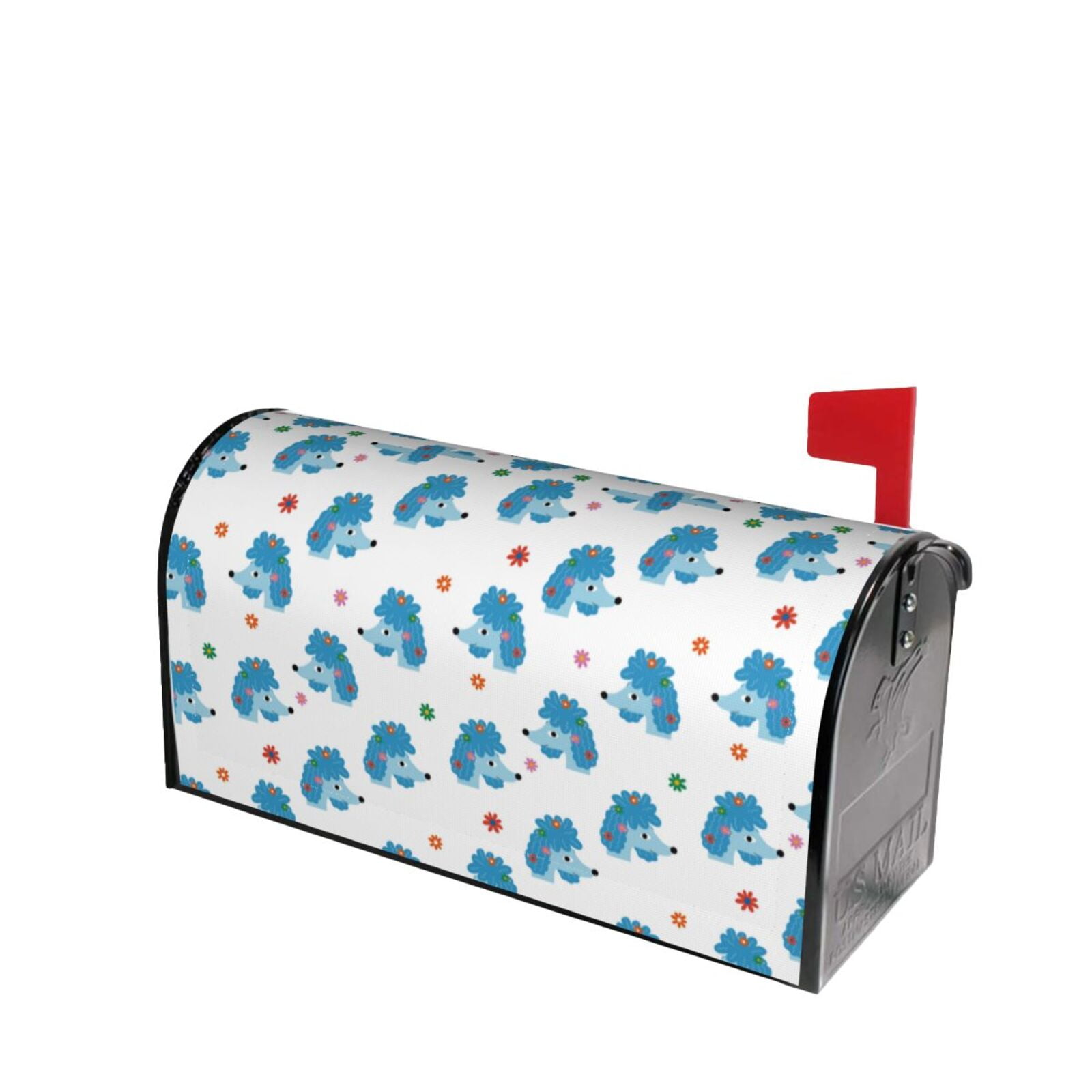 Fotbe Cartoon Poodle Dog Mailbox Covers Post Letter Box Cover Garden ...