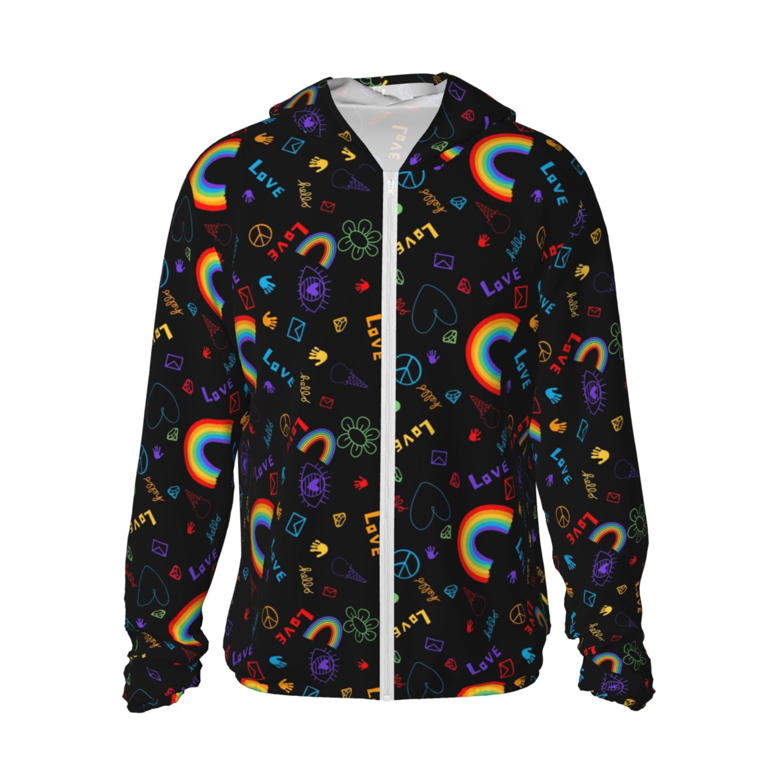 Fotbe Cartoon Pride Lgbt Men's Women's UPF 50+ Sun Protection Jacket ...