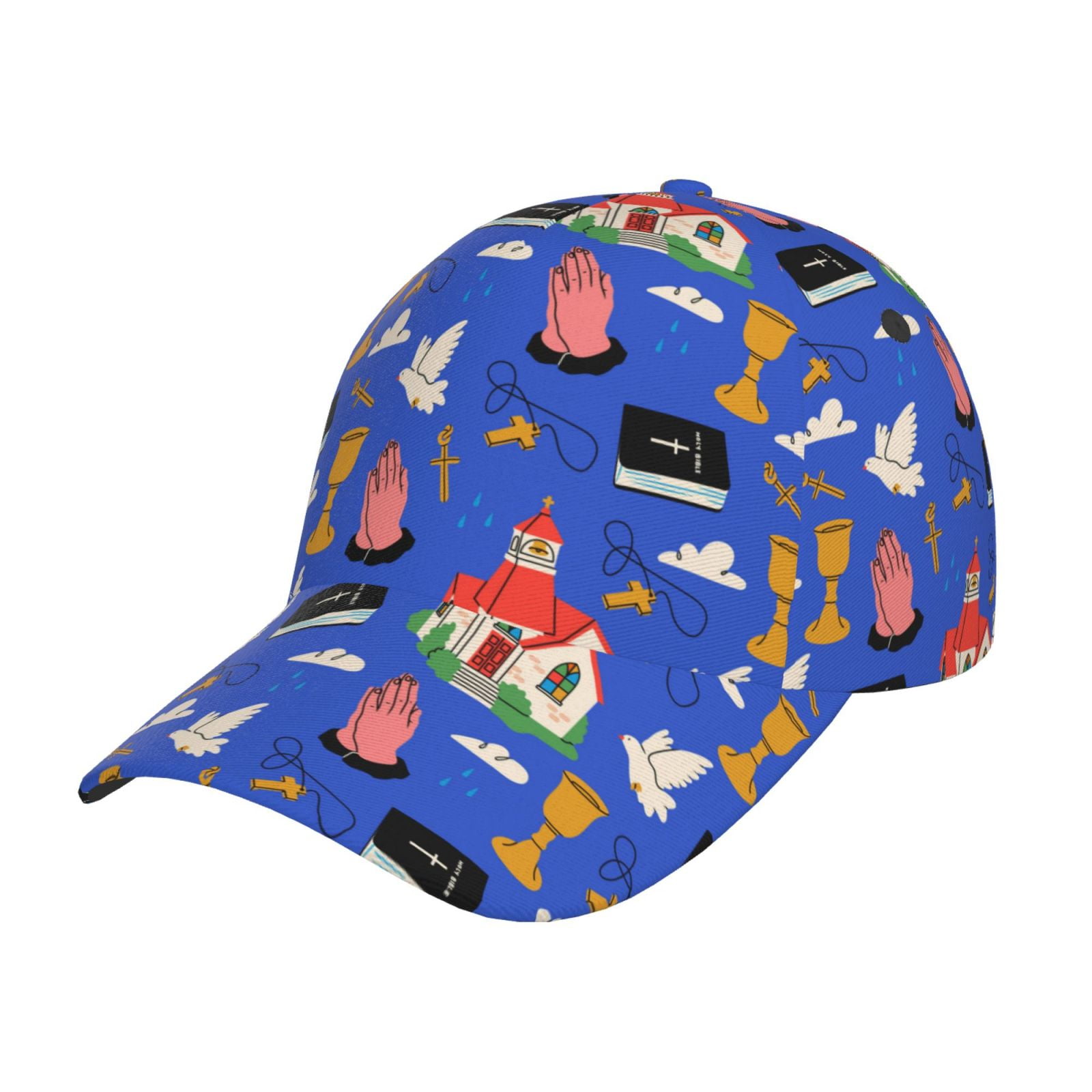 Fotbe Catholic religious Pattern Baseball Cap, Adjustable Snapback Hats ...