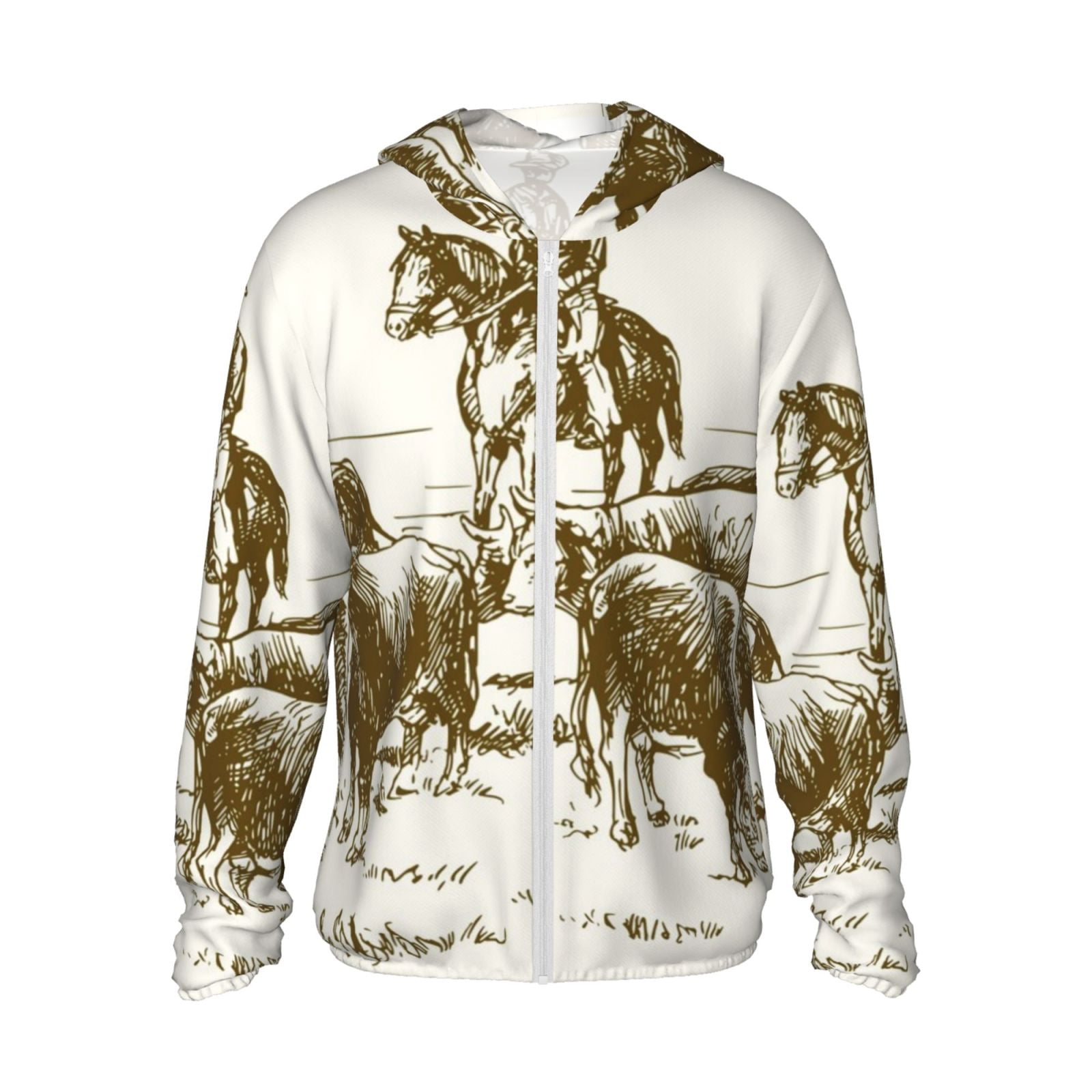 Fotbe Cattle Drive By Two Cowboys Men's Women's UPF 50+ Sun Protection ...