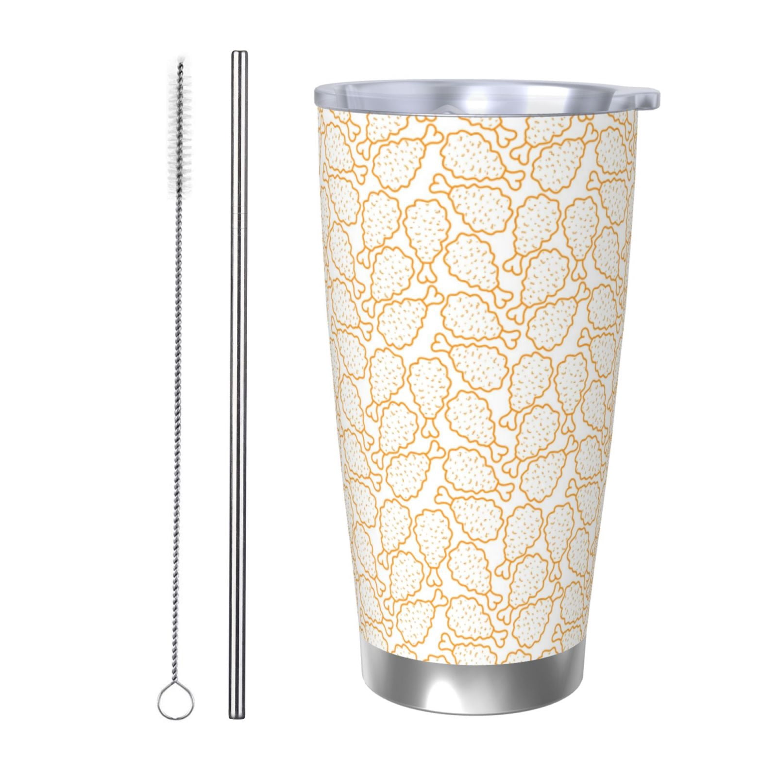 Fotbe Chicken Leg Pattern 20 oz Tumbler Stainless Steel Vacuum ...